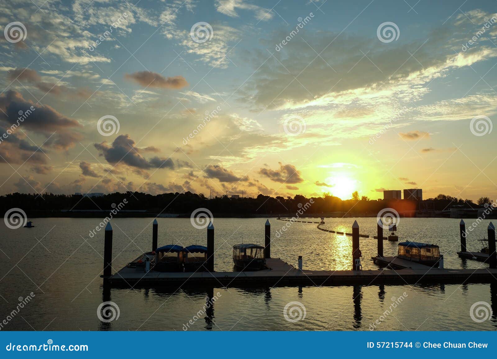 Morning rises stock photo. Image of boat, water, cloud - 57215744