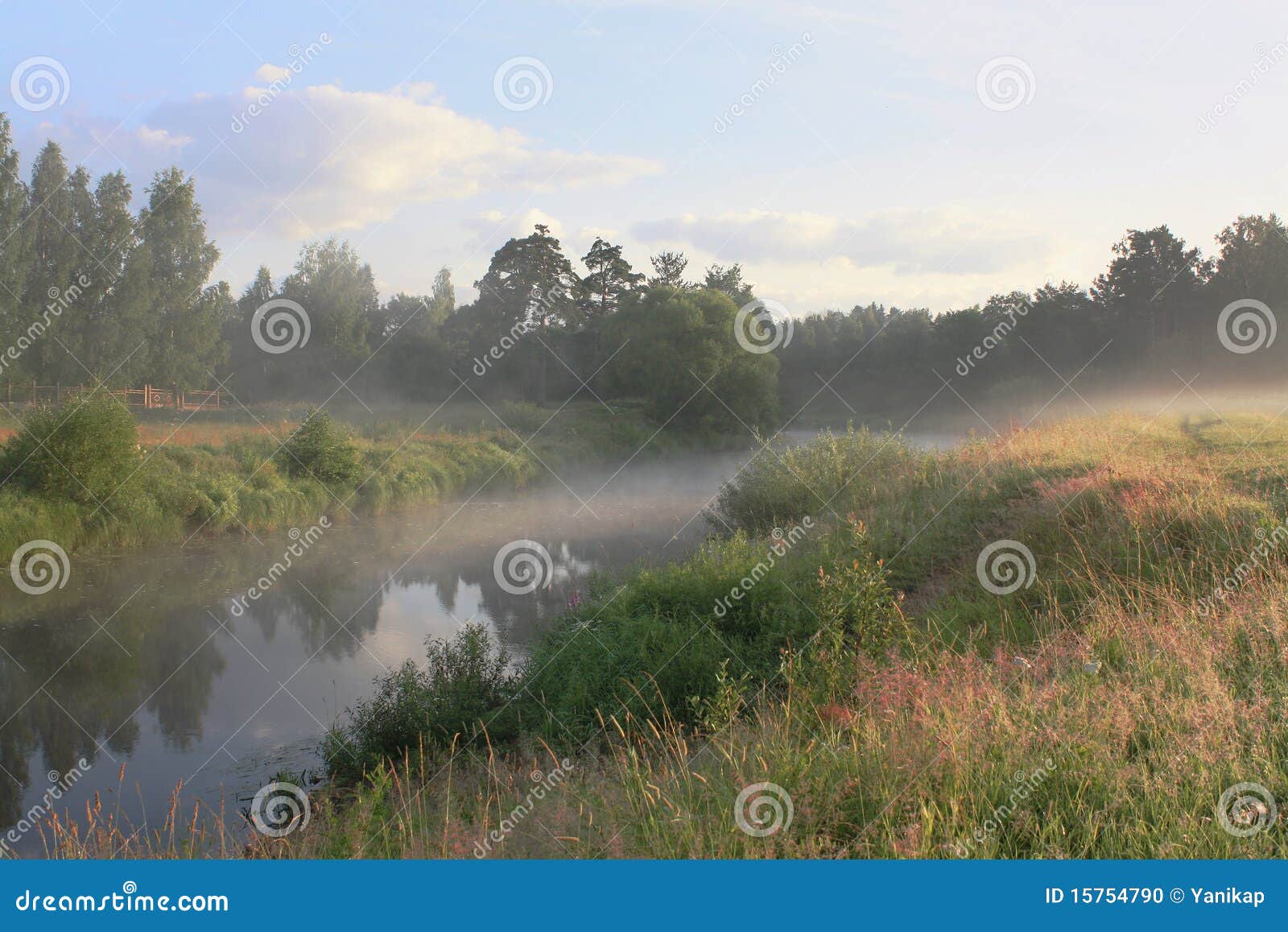 Morning on the river stock photo. Image of landscape - 15754790