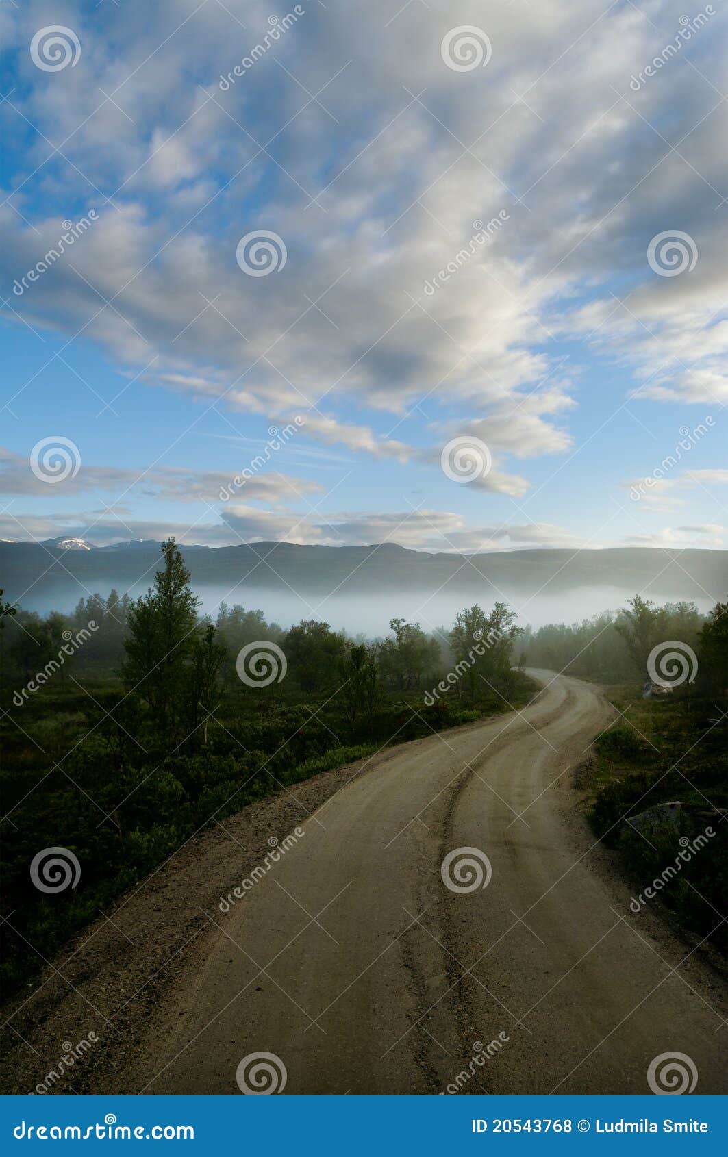Morning road. stock photo. Image of mountain, outdoor - 20543768