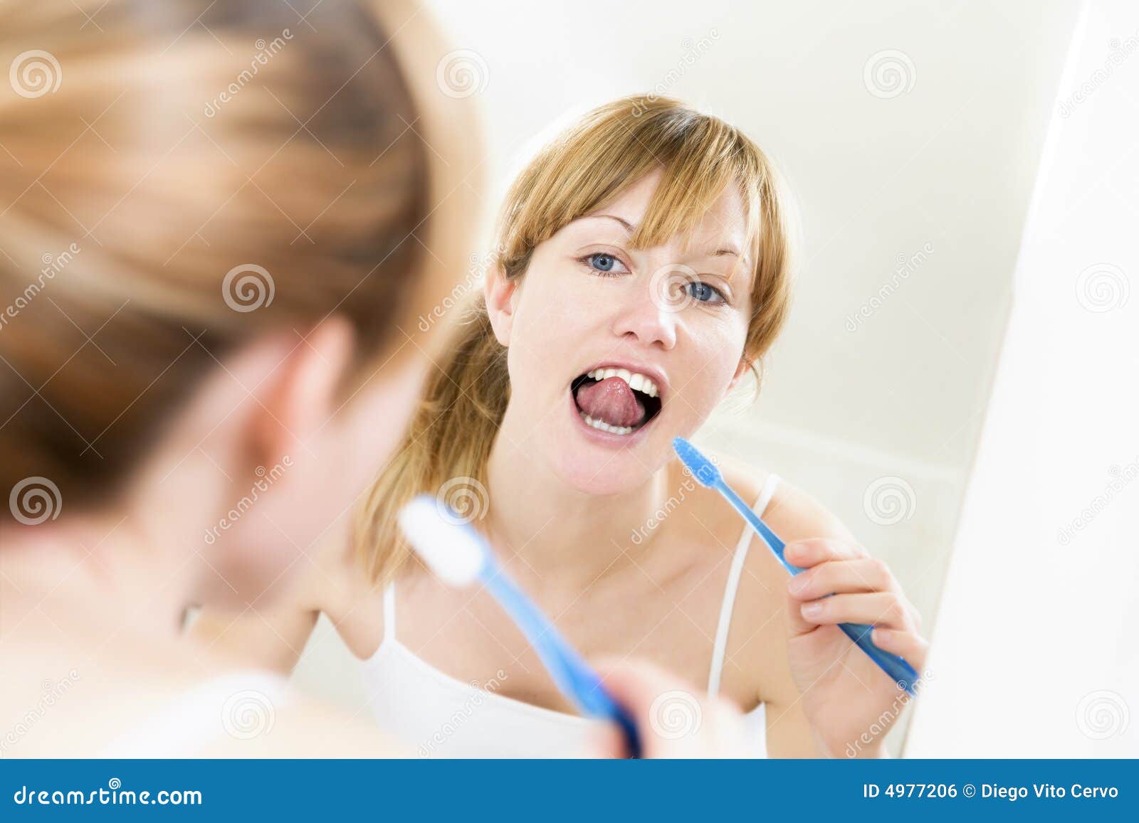 Morning routine stock photo. Image of caucasian, facial - 4977206