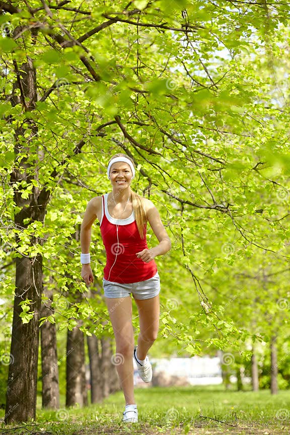 Morning run stock photo. Image of lady, caucasian, person - 21667742