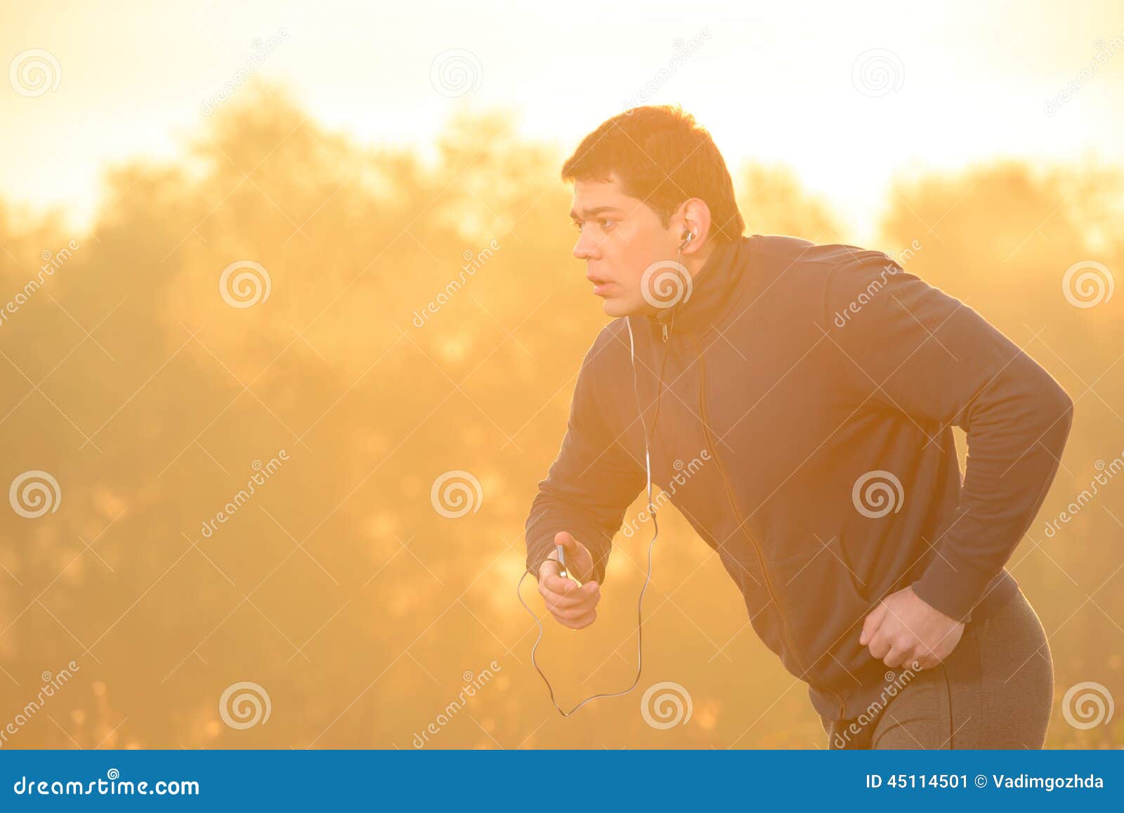 Morning running stock image. Image of healthy, park, runner - 45114501