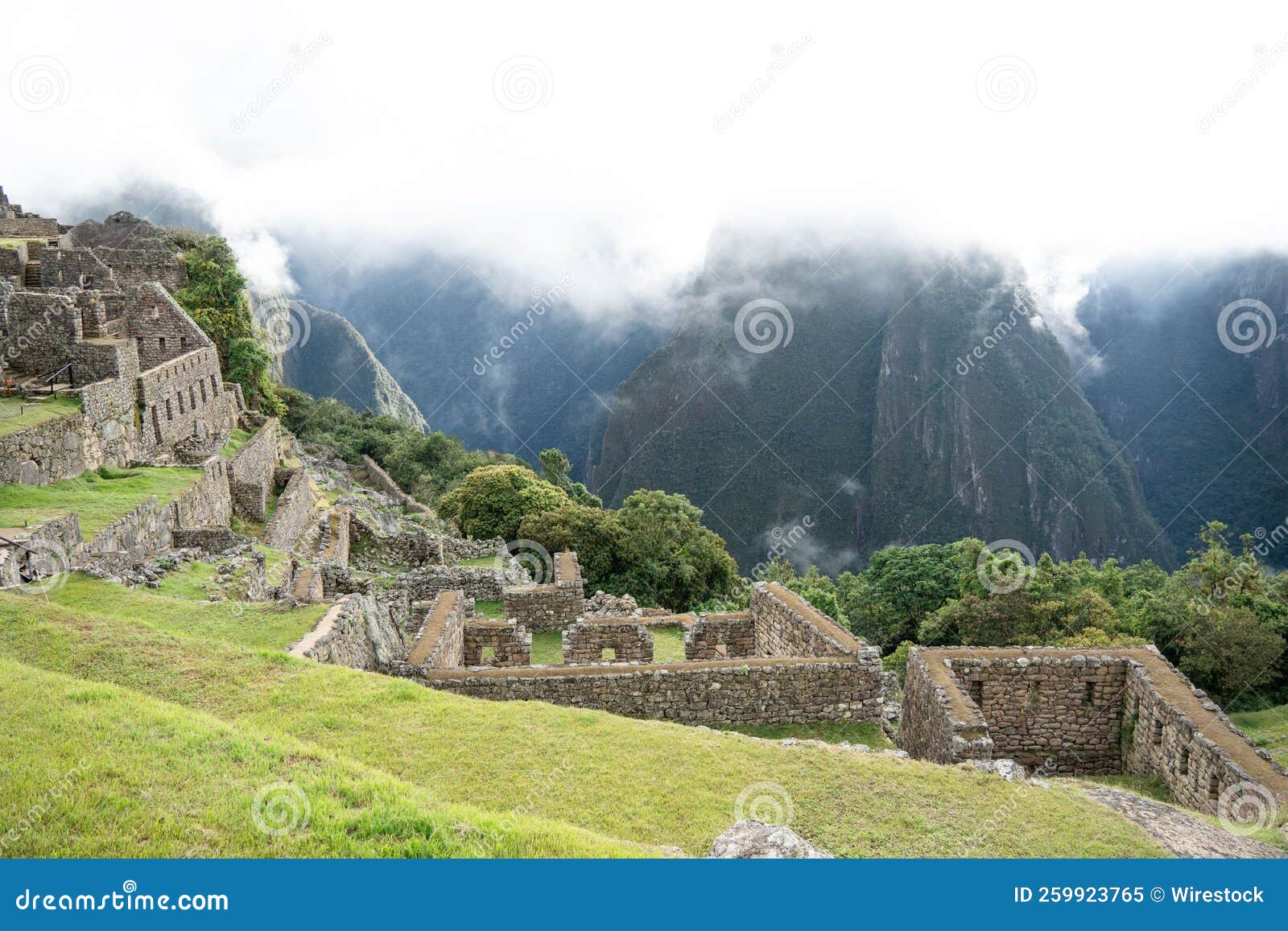 Morning Scenery from Machu Picchu, Peru Stock Image - Image of rock ...