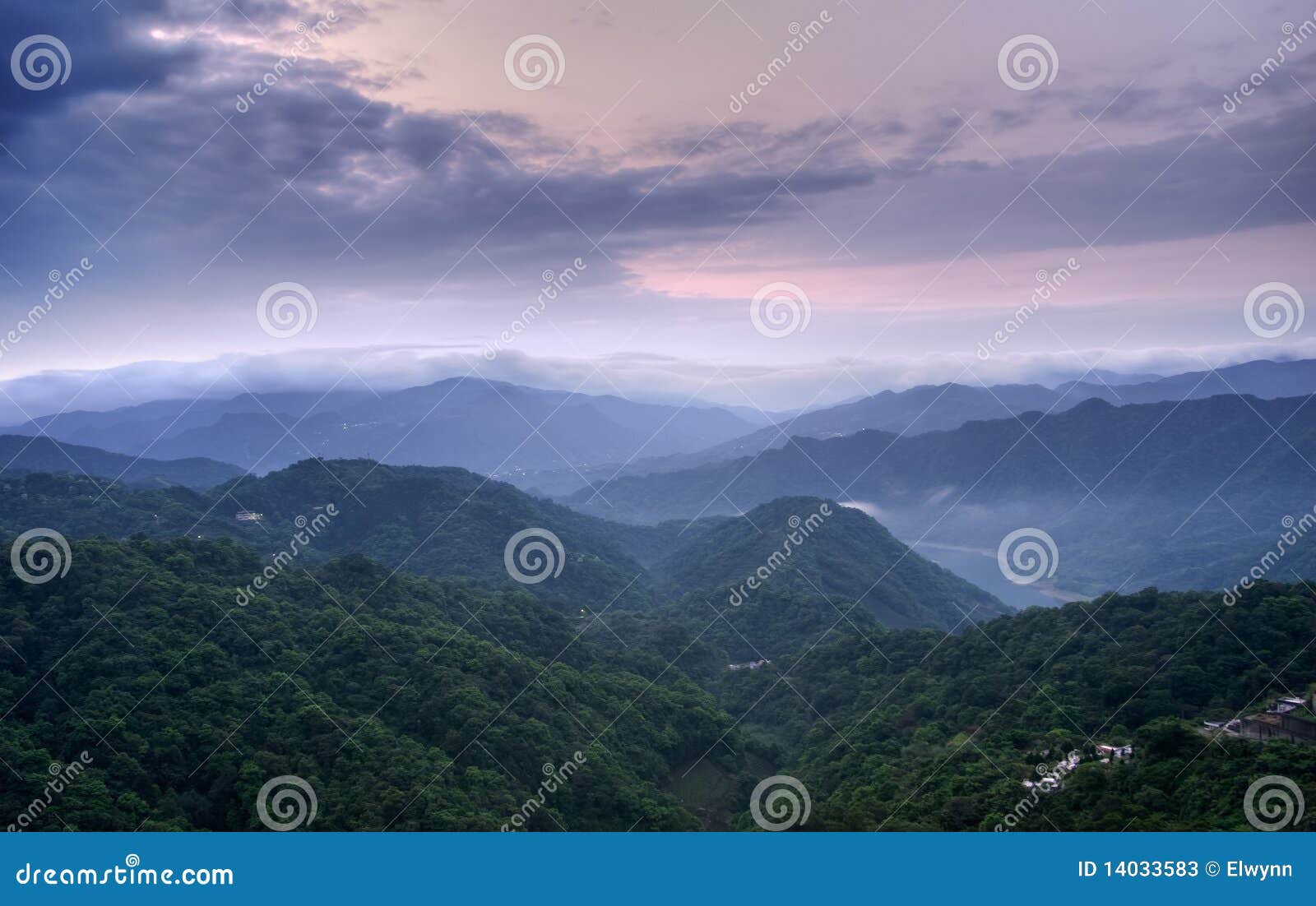 Morning Scenery of Mountain Stock Image - Image of environment, morning ...
