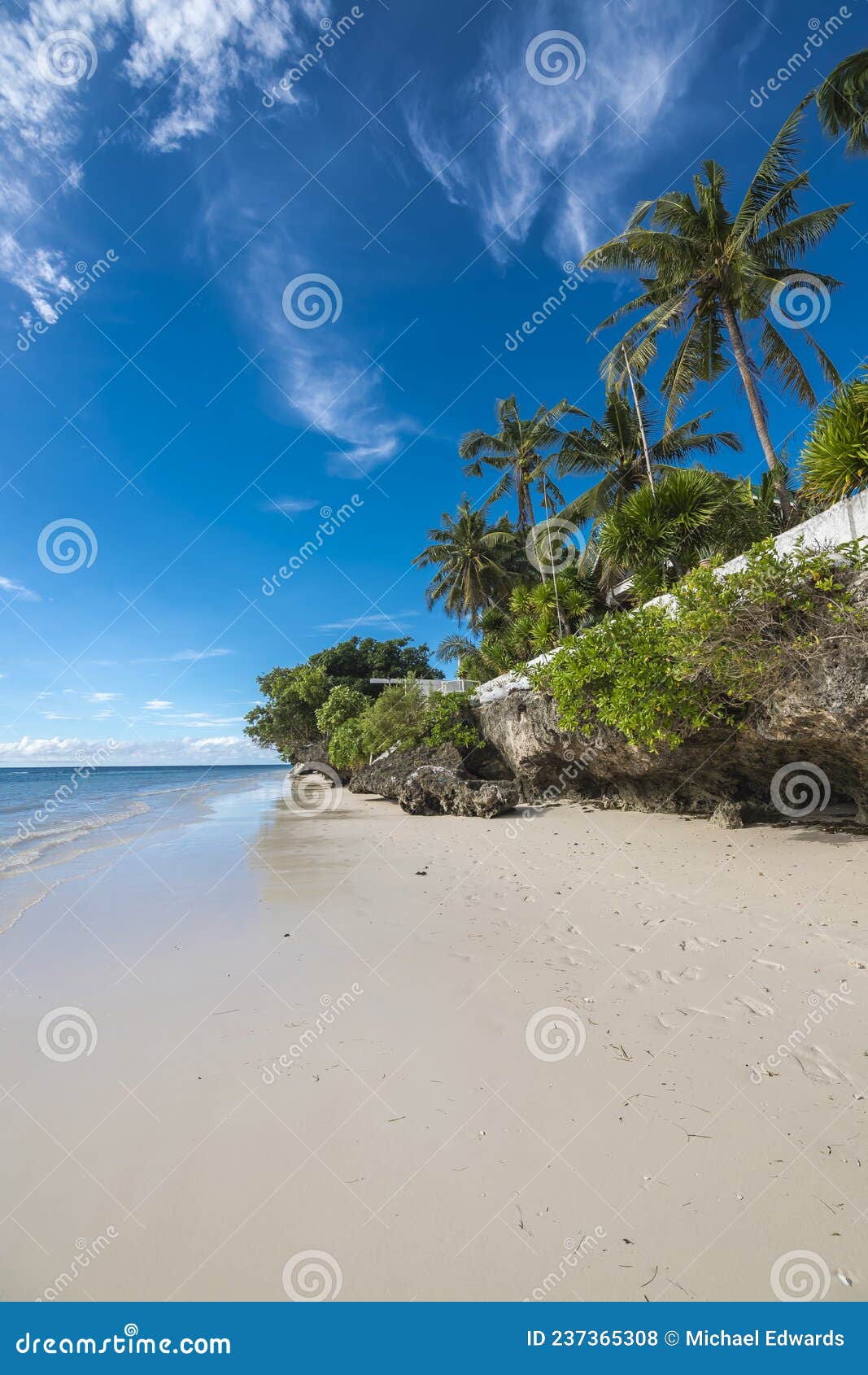 Morning Scenery at Quinale Beach, Anda, Bohol Stock Photo - Image of ...