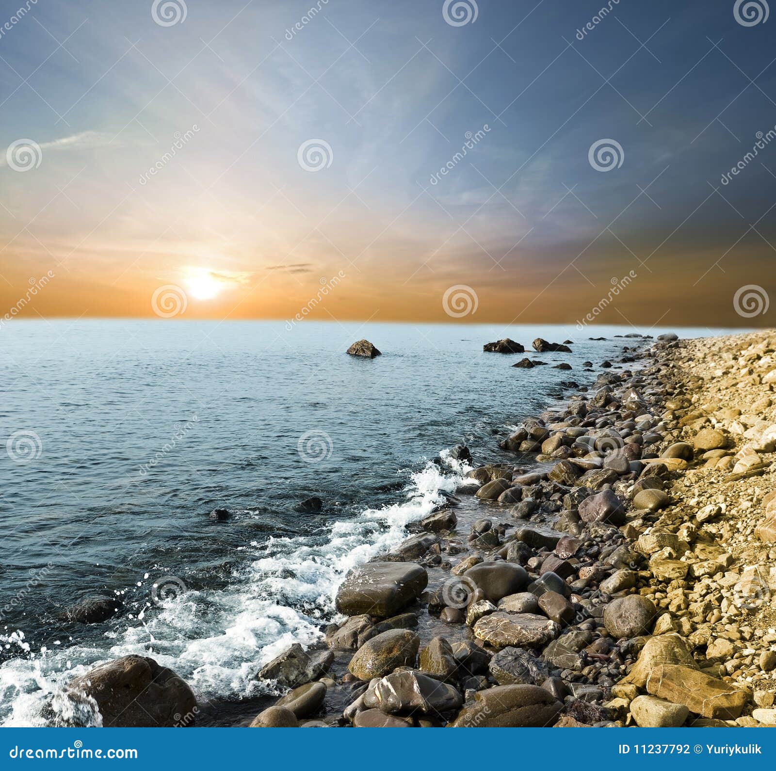 Morning on a sea stock photo. Image of light, emerald - 11237792