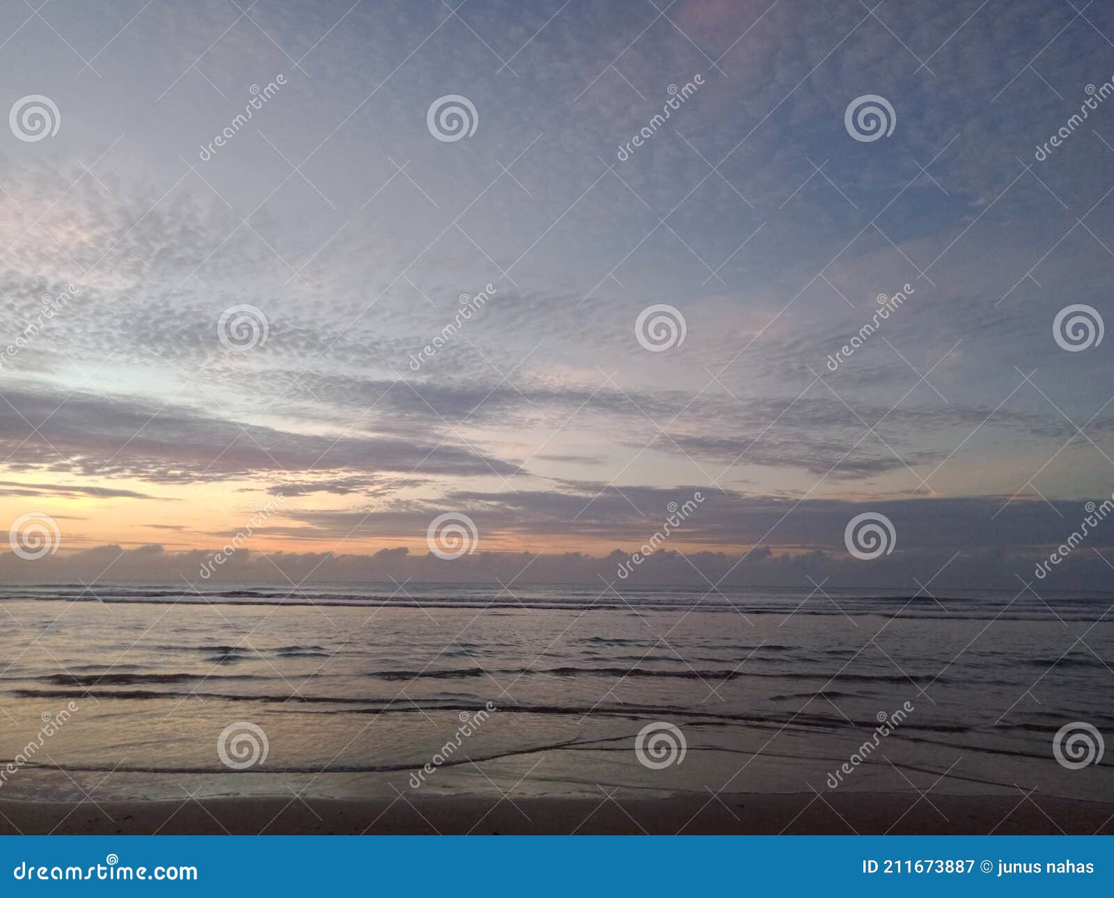 Morning at the sea stock image. Image of dawn, evening - 211673887