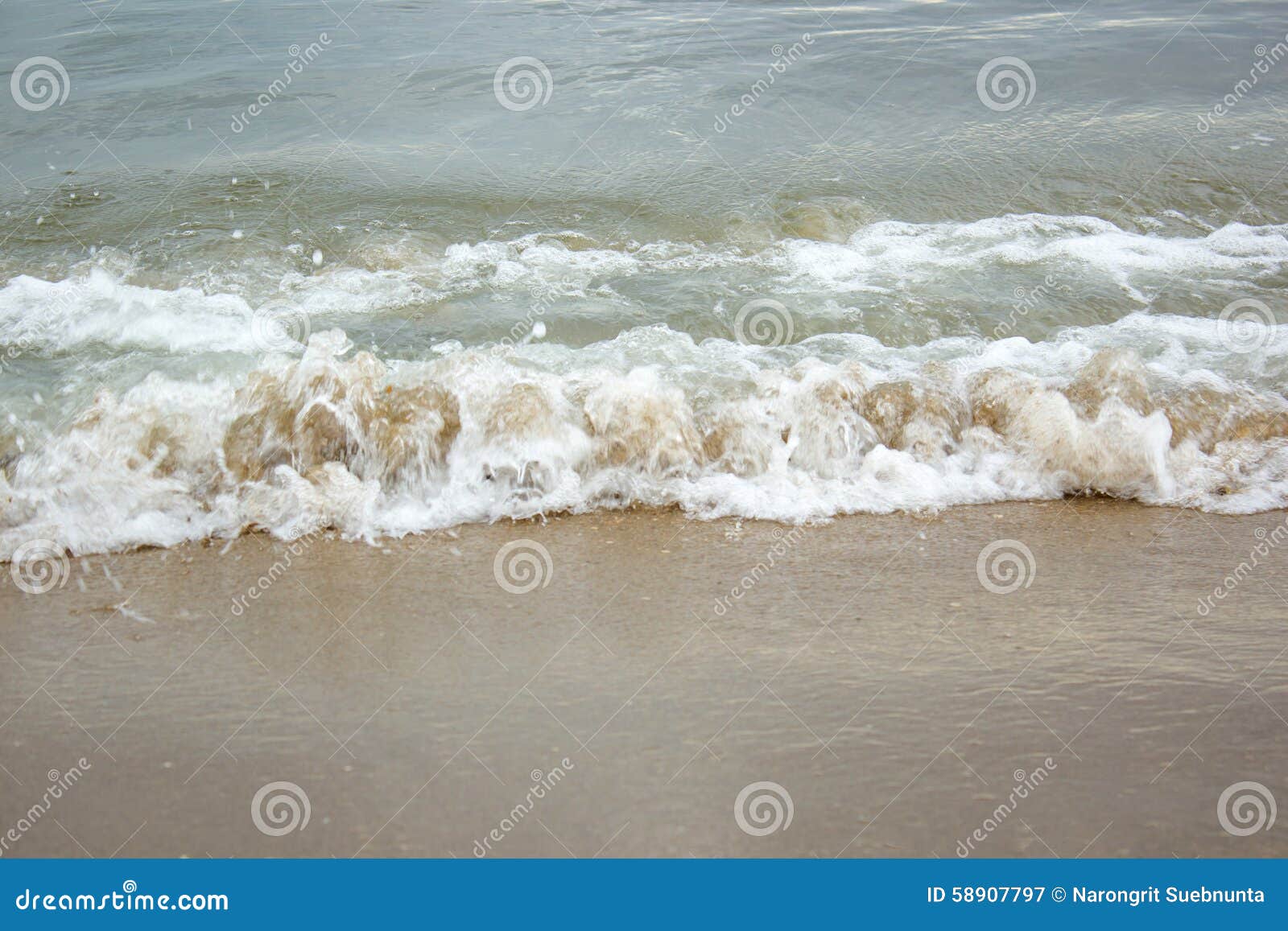 Morning sea wave in summer stock image. Image of beach - 58907797