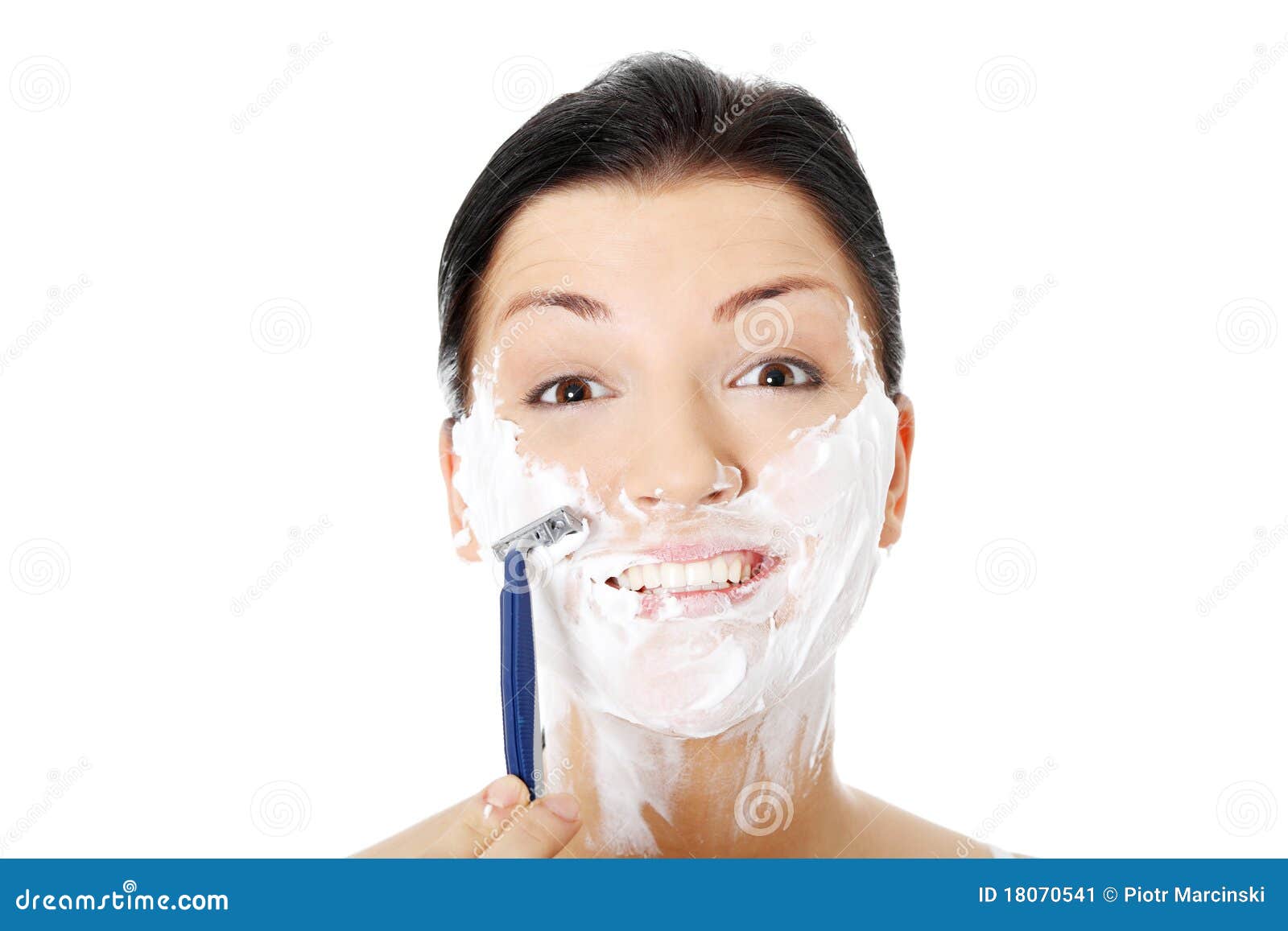 Morning shave stock image. Image of hairstyle, contrast - 18070541
