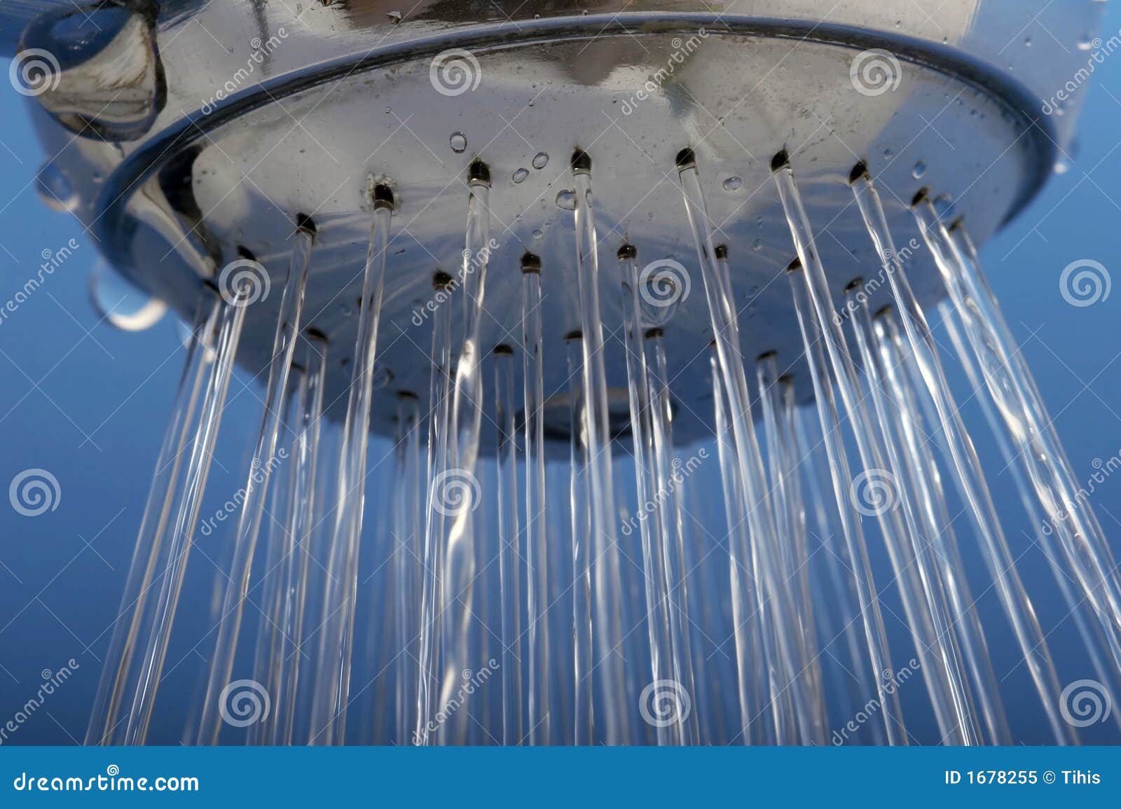 Morning shower. stock image. Image of droplets, spill - 1678255