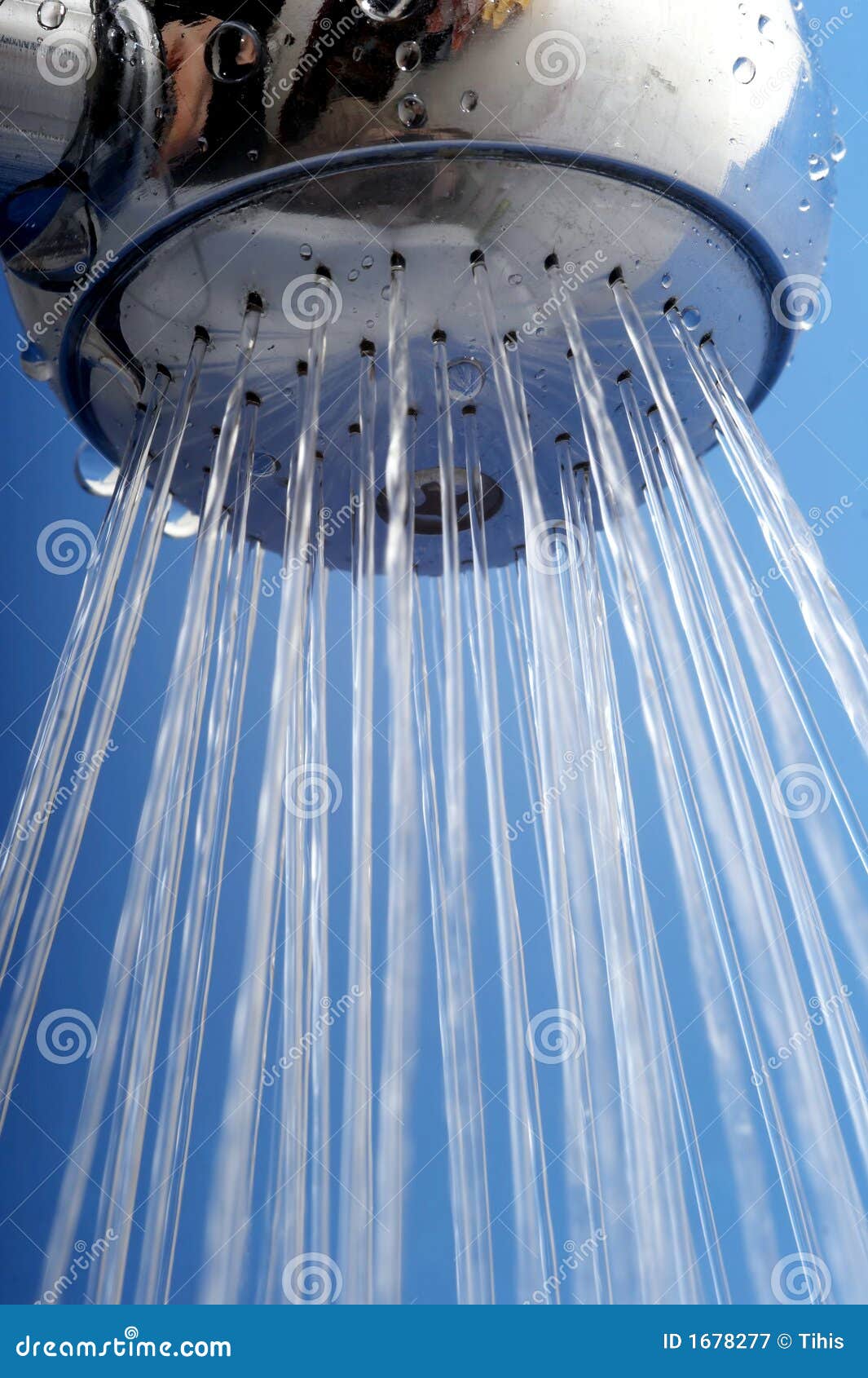 Morning shower. stock image. Image of metal, detail, home - 1678277