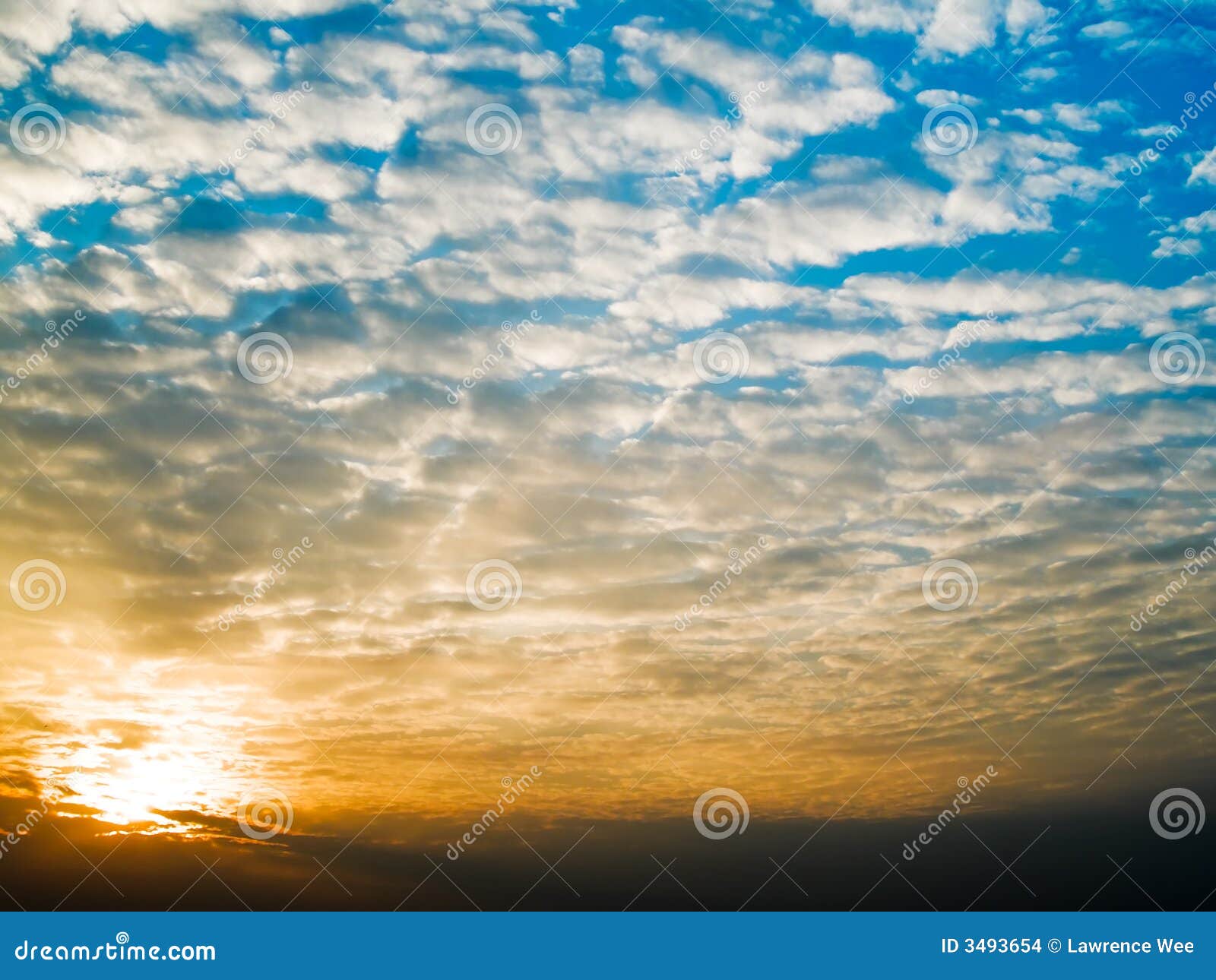 Morning Skies stock photo. Image of high, front, altocumulus - 3493654