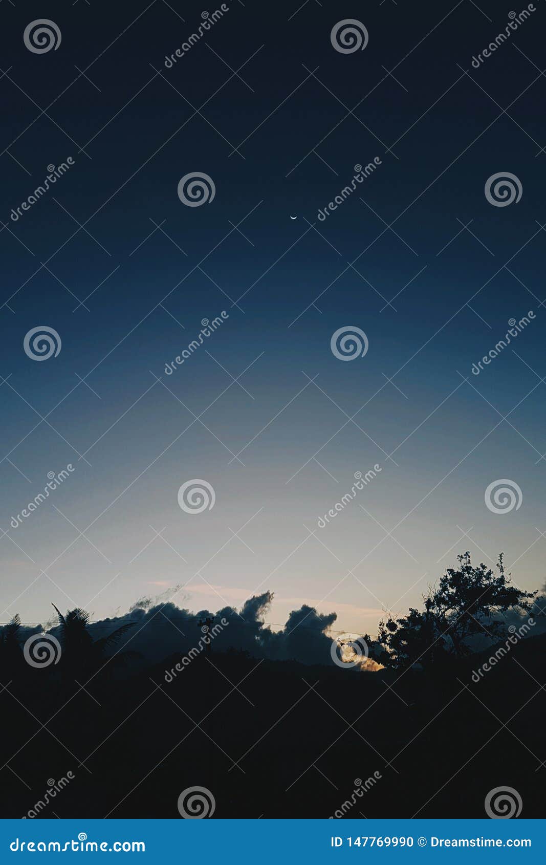 Morning sky stock photo. Image of morning, moon, white - 147769990