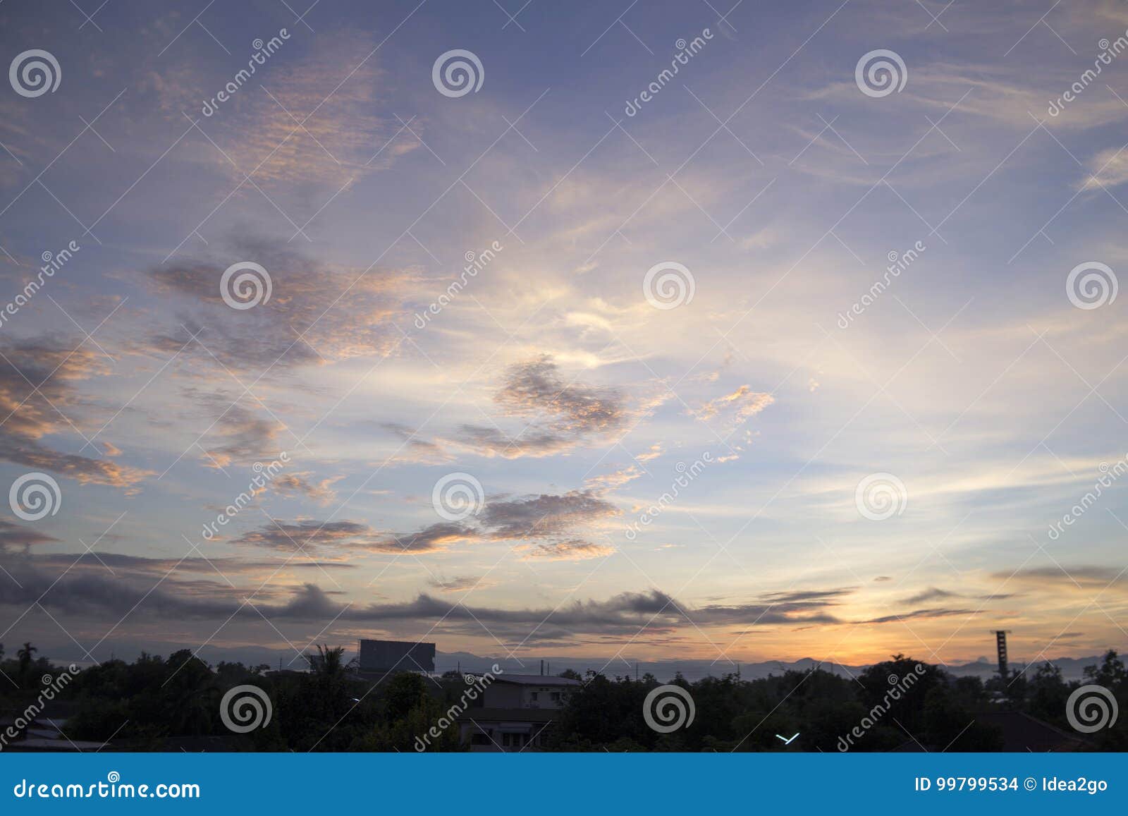 Morning Sky with Clouds and the Sun Ray Background Stock Photo - Image ...