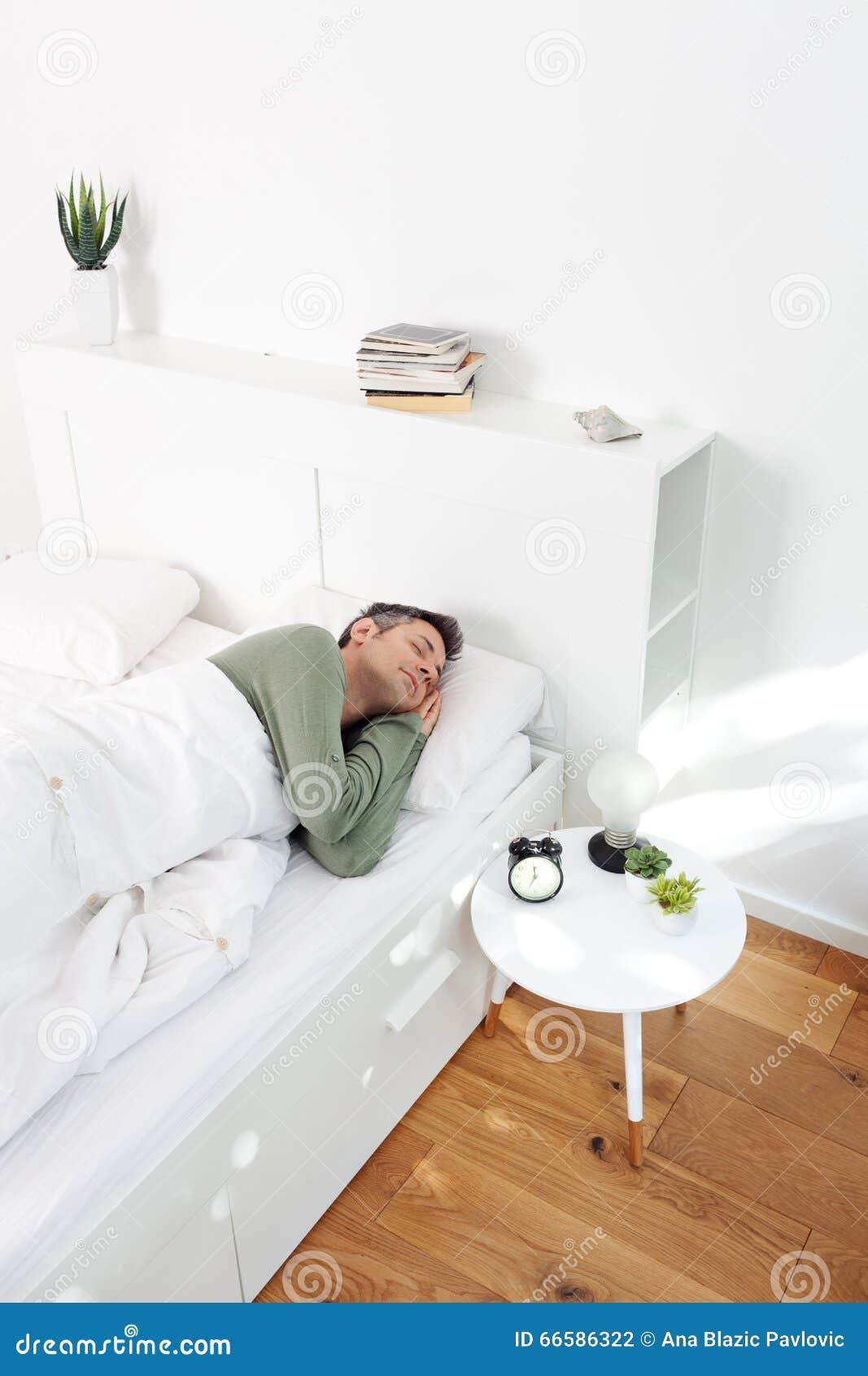Morning snooze stock photo. Image of bedroom, rest, casual - 66586322