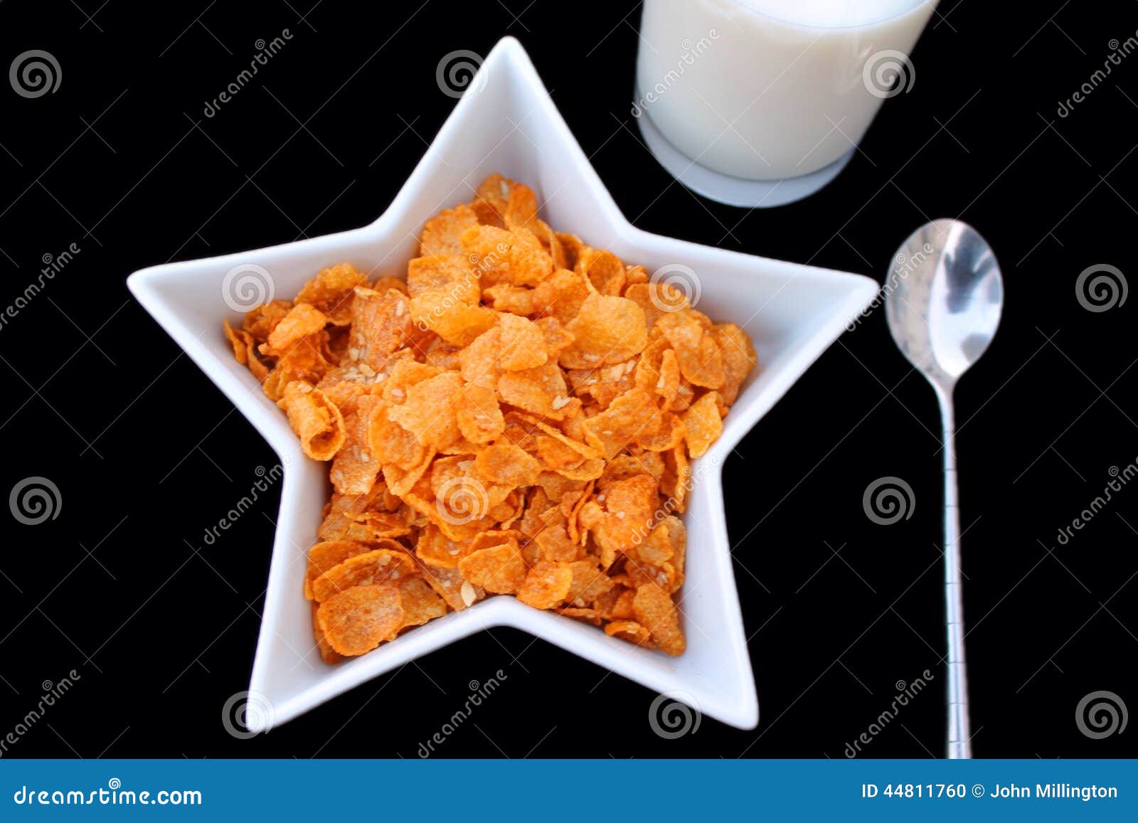 Morning star stock photo. Image of cereal, bowl, milk - 44811760
