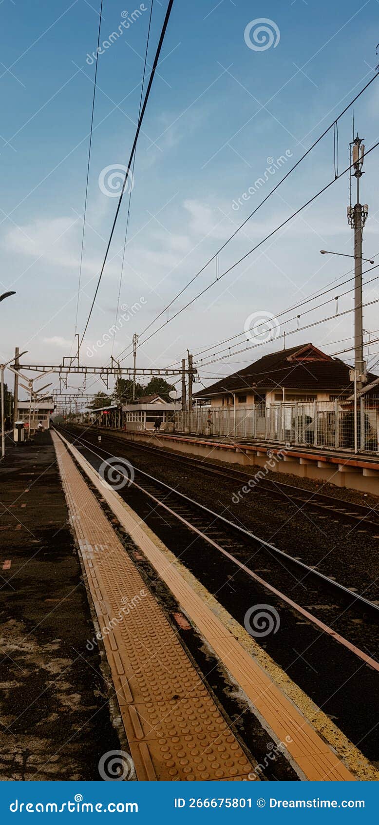 Morning in station stock image. Image of morning, goodmorning - 266675801