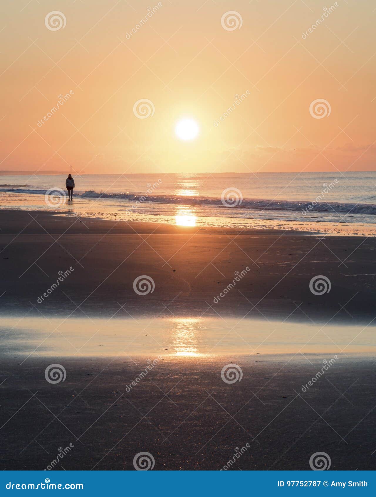 A morning stroll stock image. Image of walk, summer, orange - 97752787