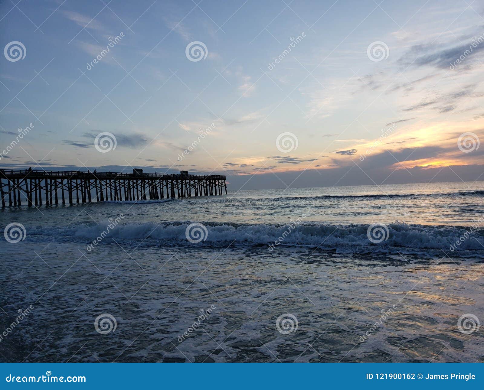 Ocean stylized pier stock photo. Image of ocean, waves - 121900162