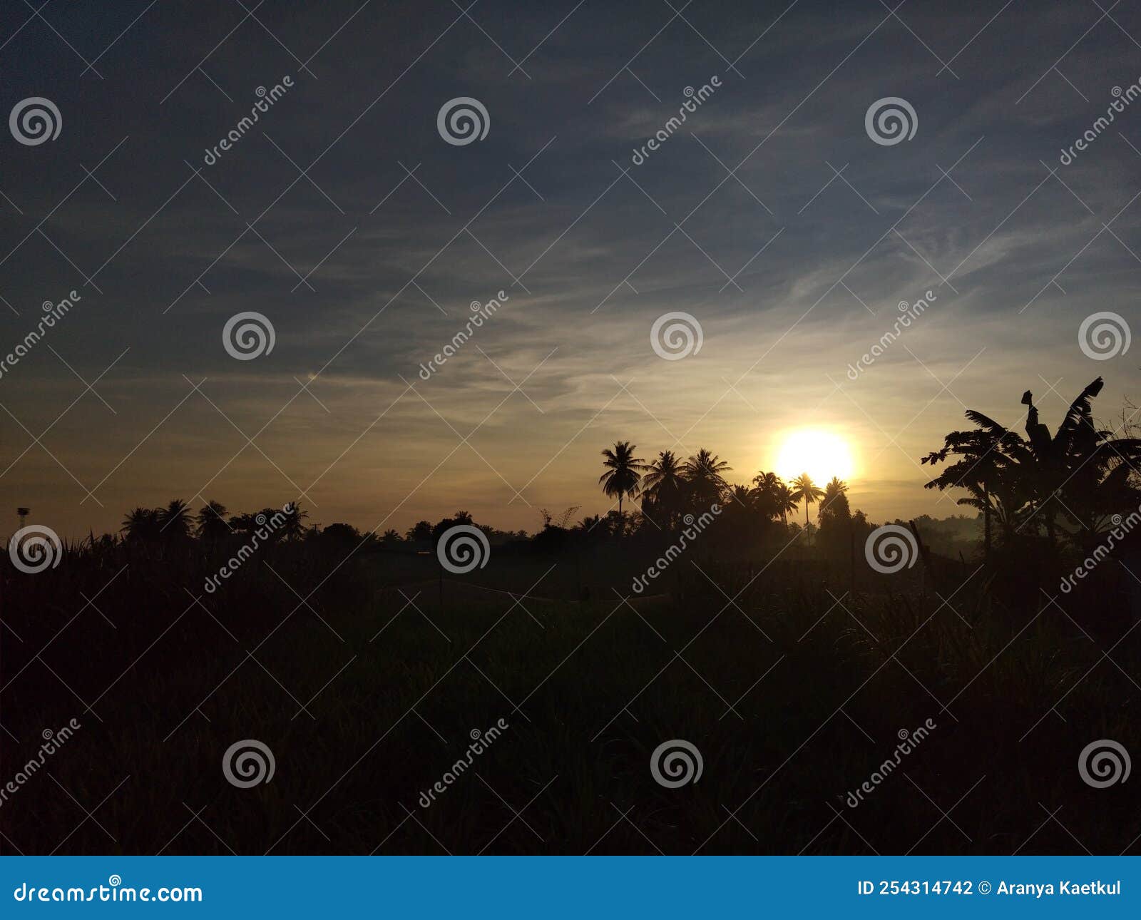 The Morning Sun in the Provinces Stock Photo - Image of early, cloud ...