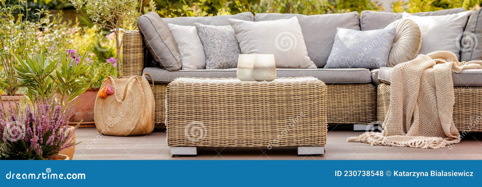 Morning sun on a terrace stock photo. Image of rest - 230738548