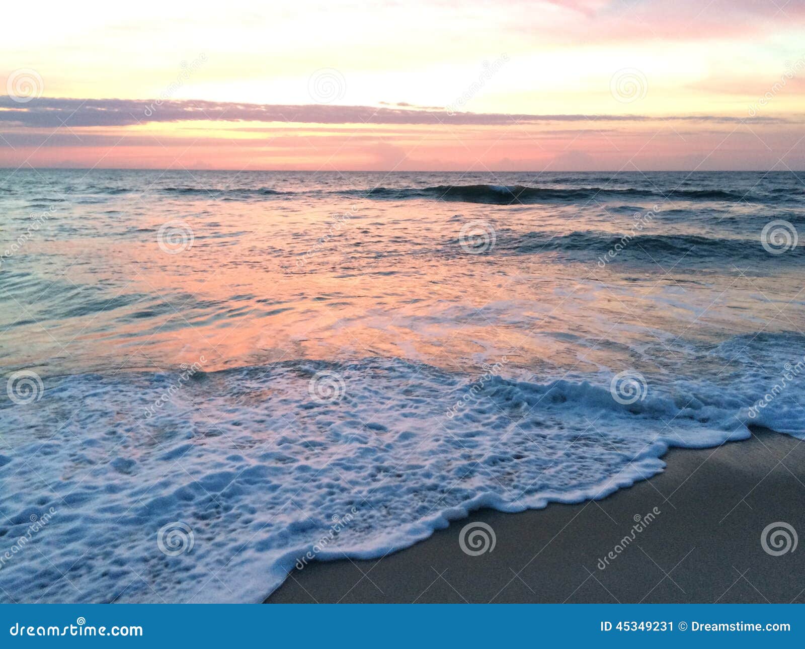 Morning stock image. Image of beach, morning, shore, waves - 45349231