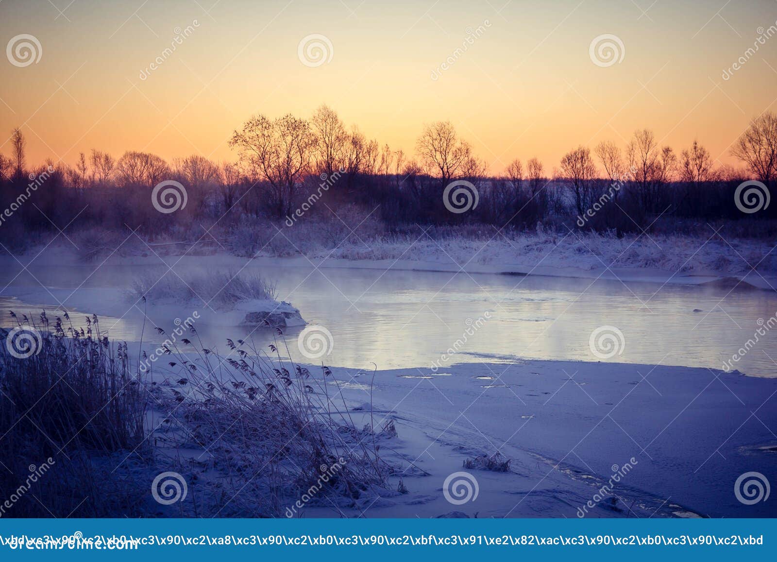 Morning sunrise stock photo. Image of frozen, lake, morning - 83747714