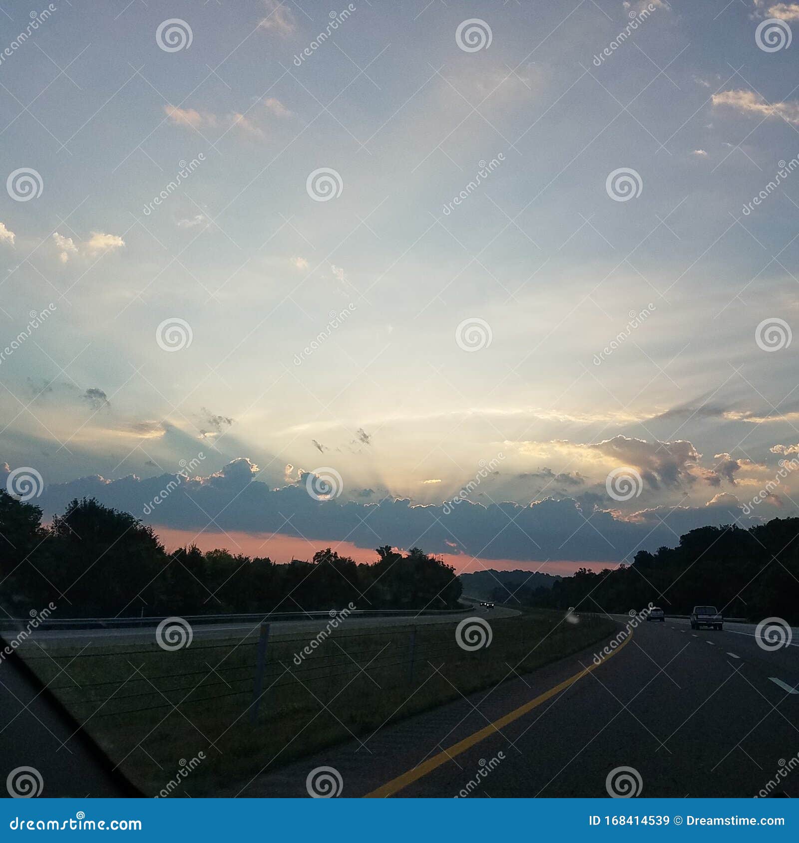 Morning sunrise commute stock image. Image of commute - 168414539