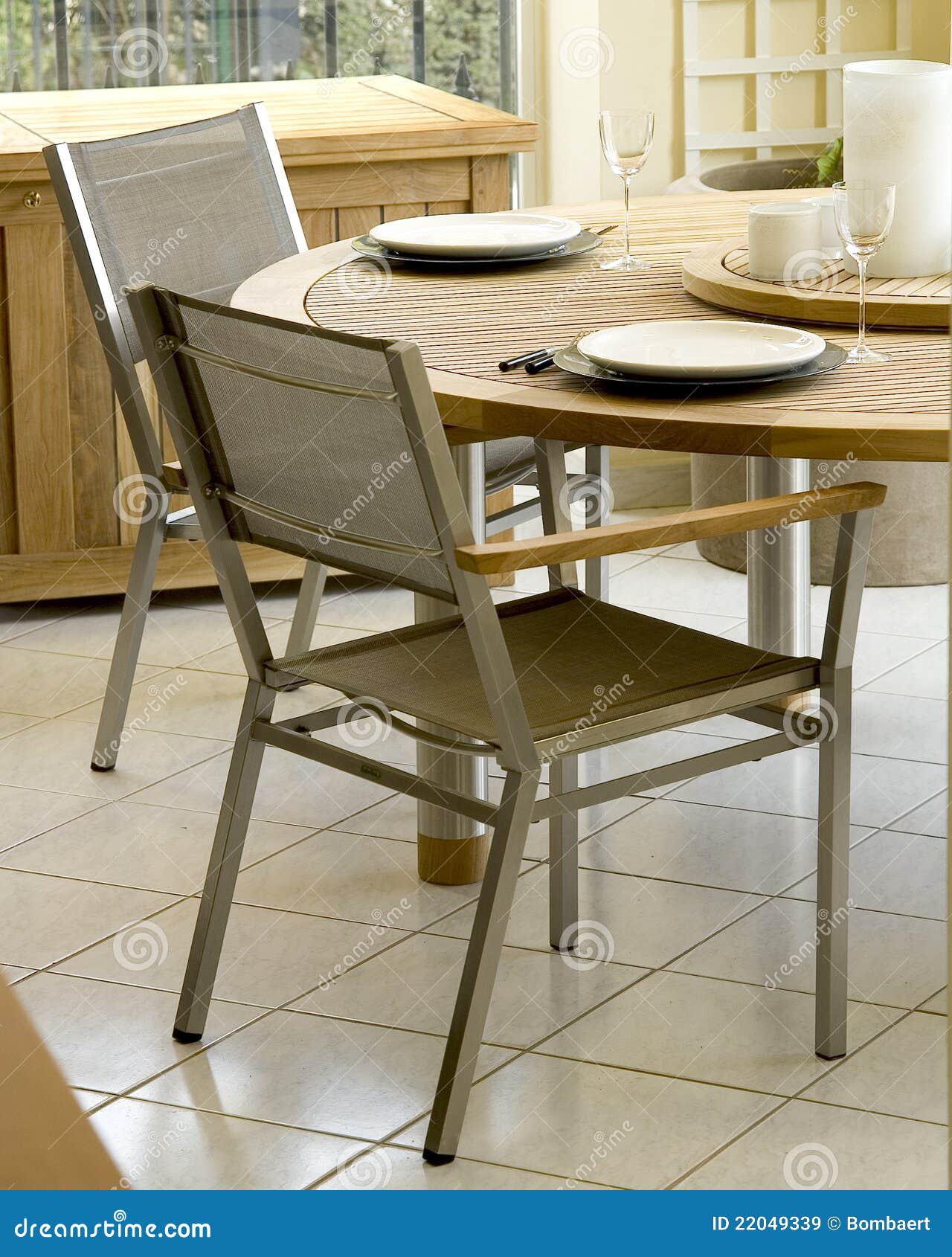 Morning table stock image. Image of chairs, breakfast - 22049339