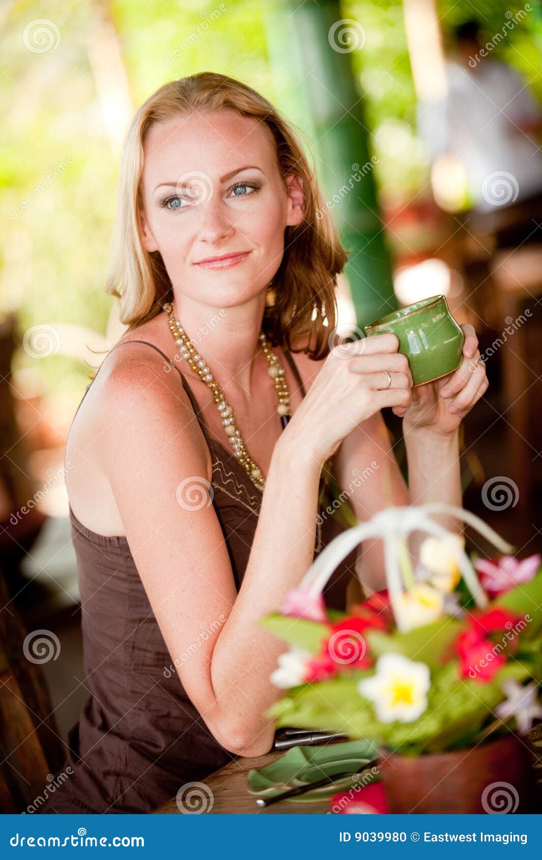 Morning Tea stock photo. Image of drinking, restaurant - 9039980