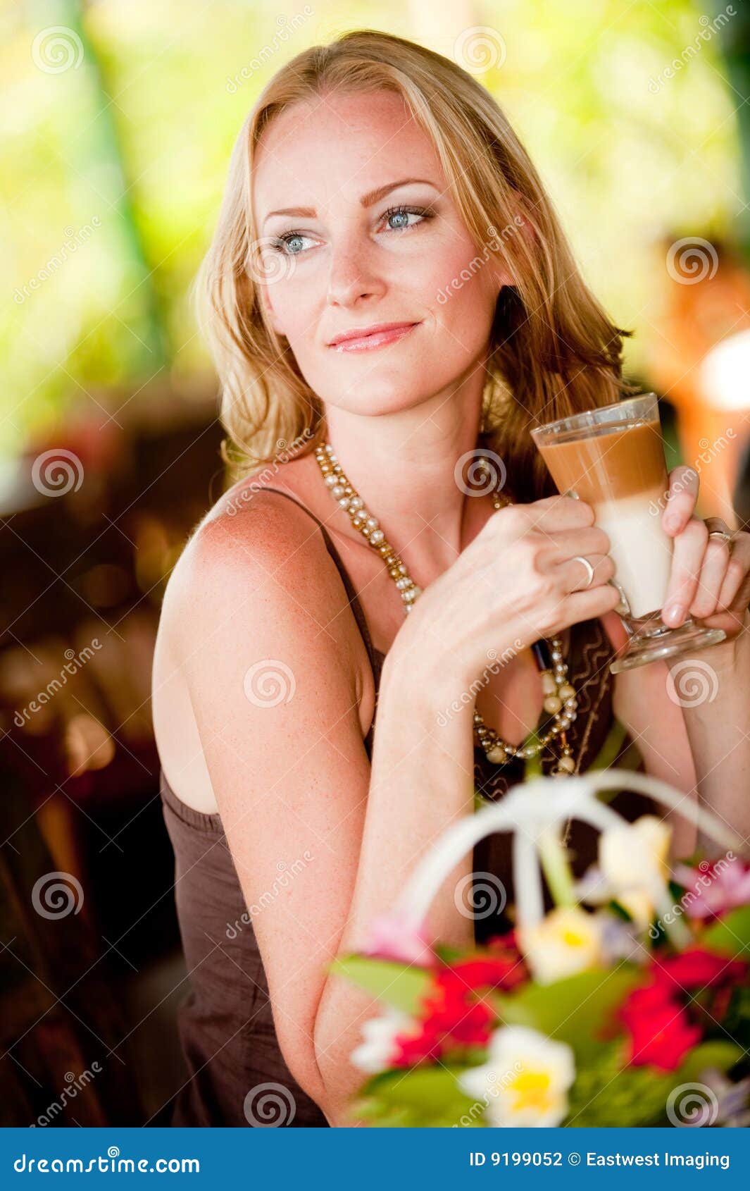 Morning Tea stock photo. Image of woman, drinks, female - 9199052