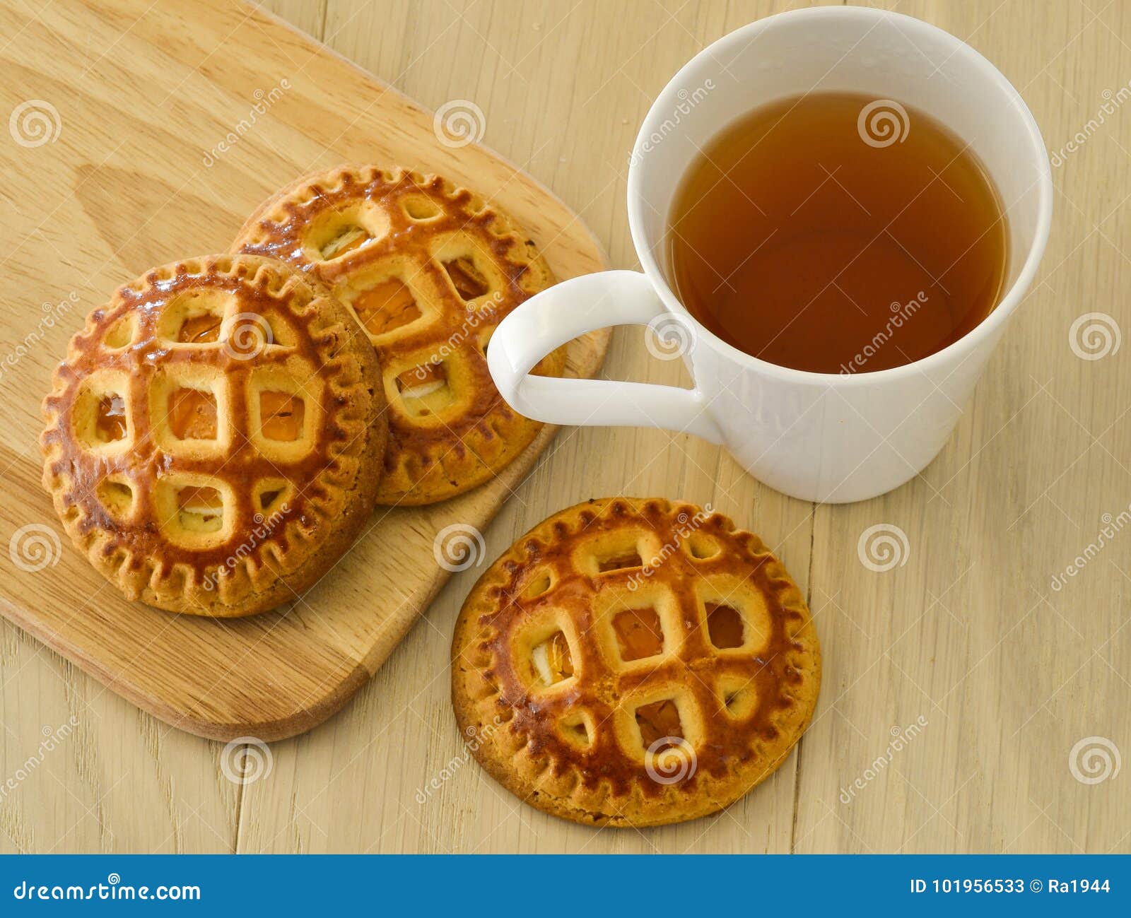 Good Morning With Tea And Biscuits