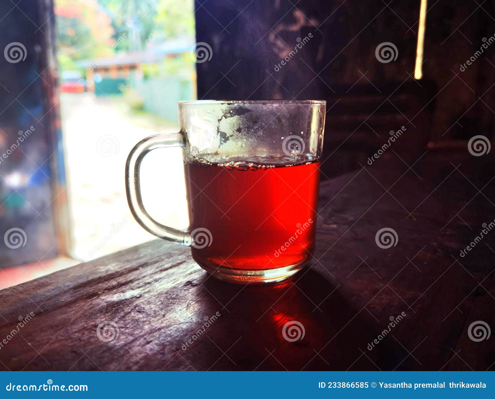 Morning Tea Cup Capture from Outside Office Stock Image - Image of ...