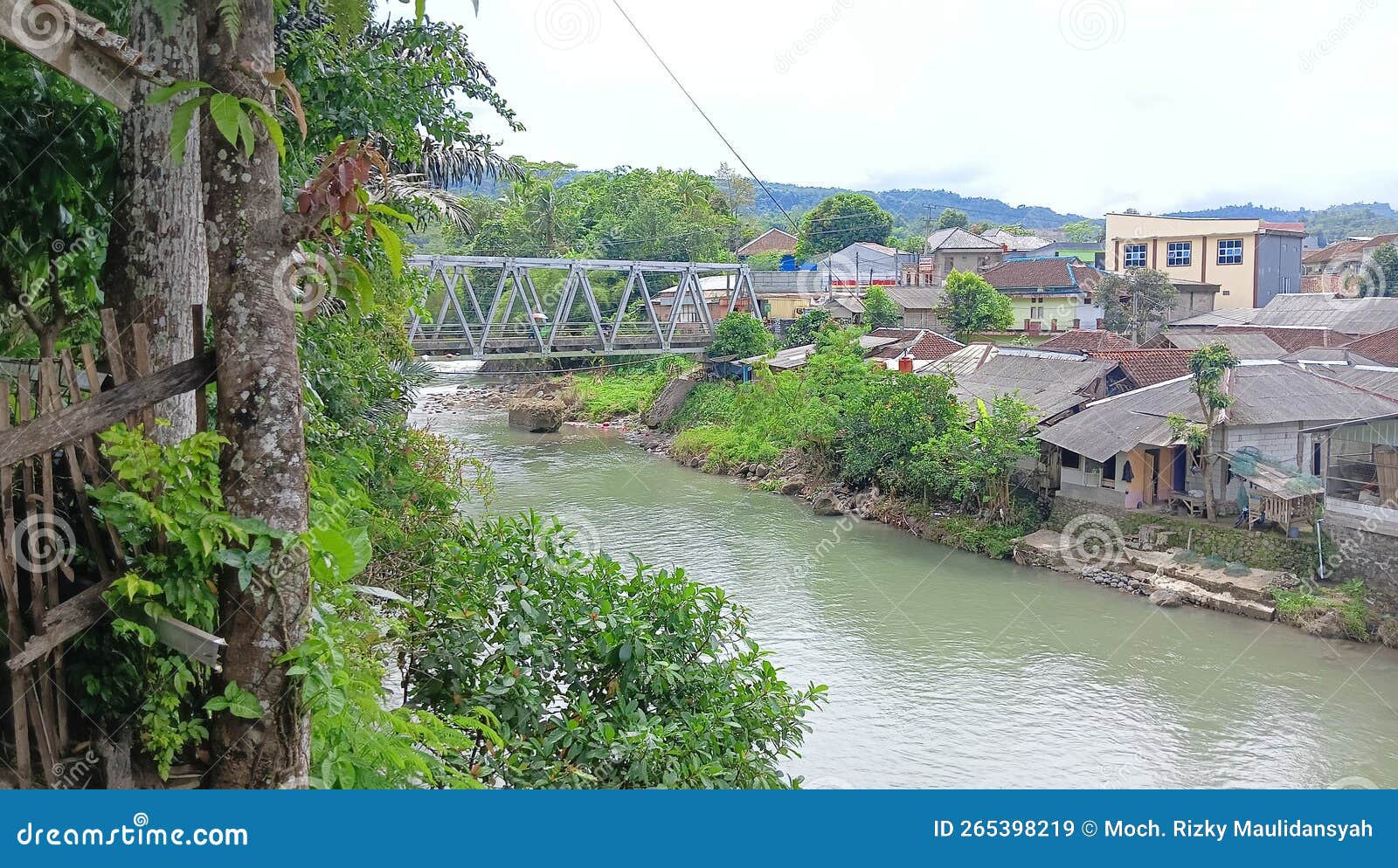 Morning Time, Cijampang River, Cianjur Regency Stock Image - Image of ...