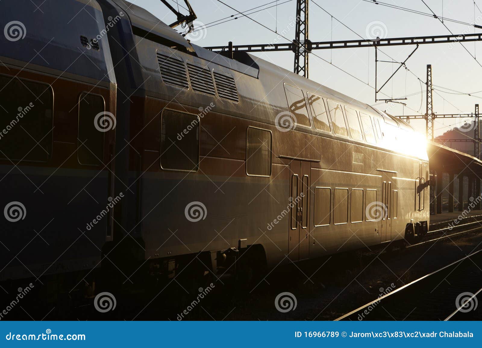 Morning train stock image. Image of energy, connection - 16966789