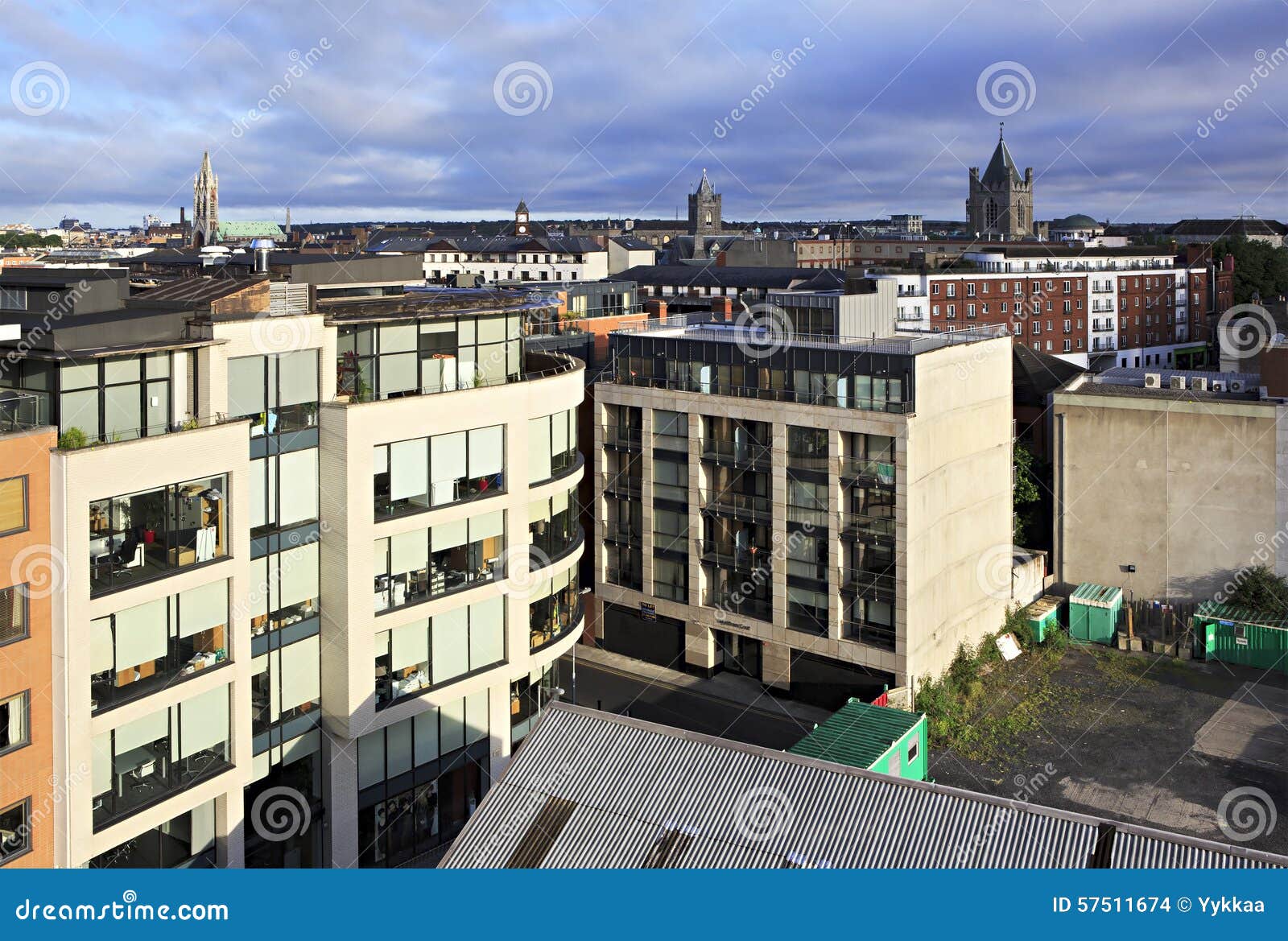 Morning View of Downtown Dublin Editorial Stock Image - Image of city ...