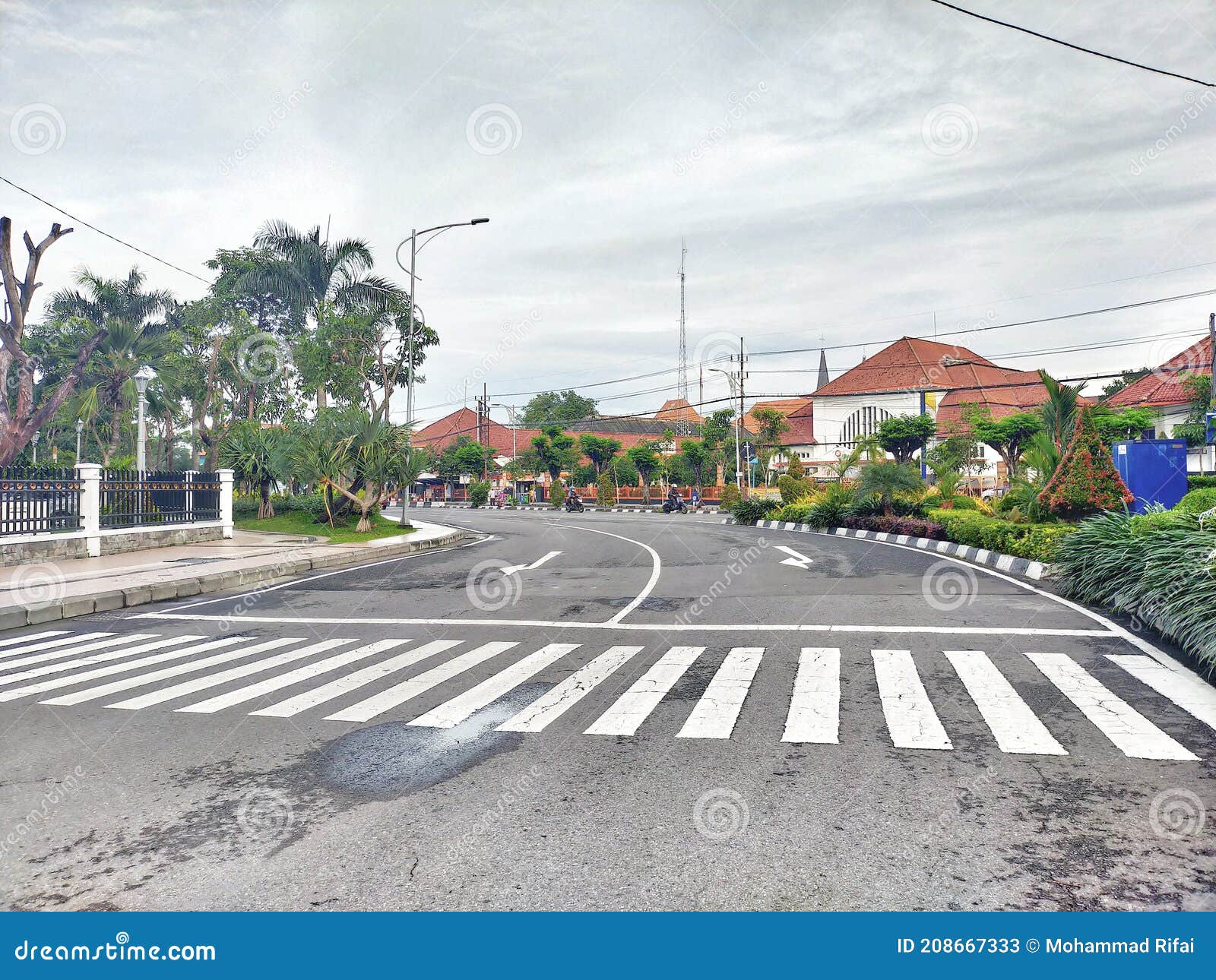 Morning View at Jalan Veteran Surabaya Stock Image - Image of jalan ...