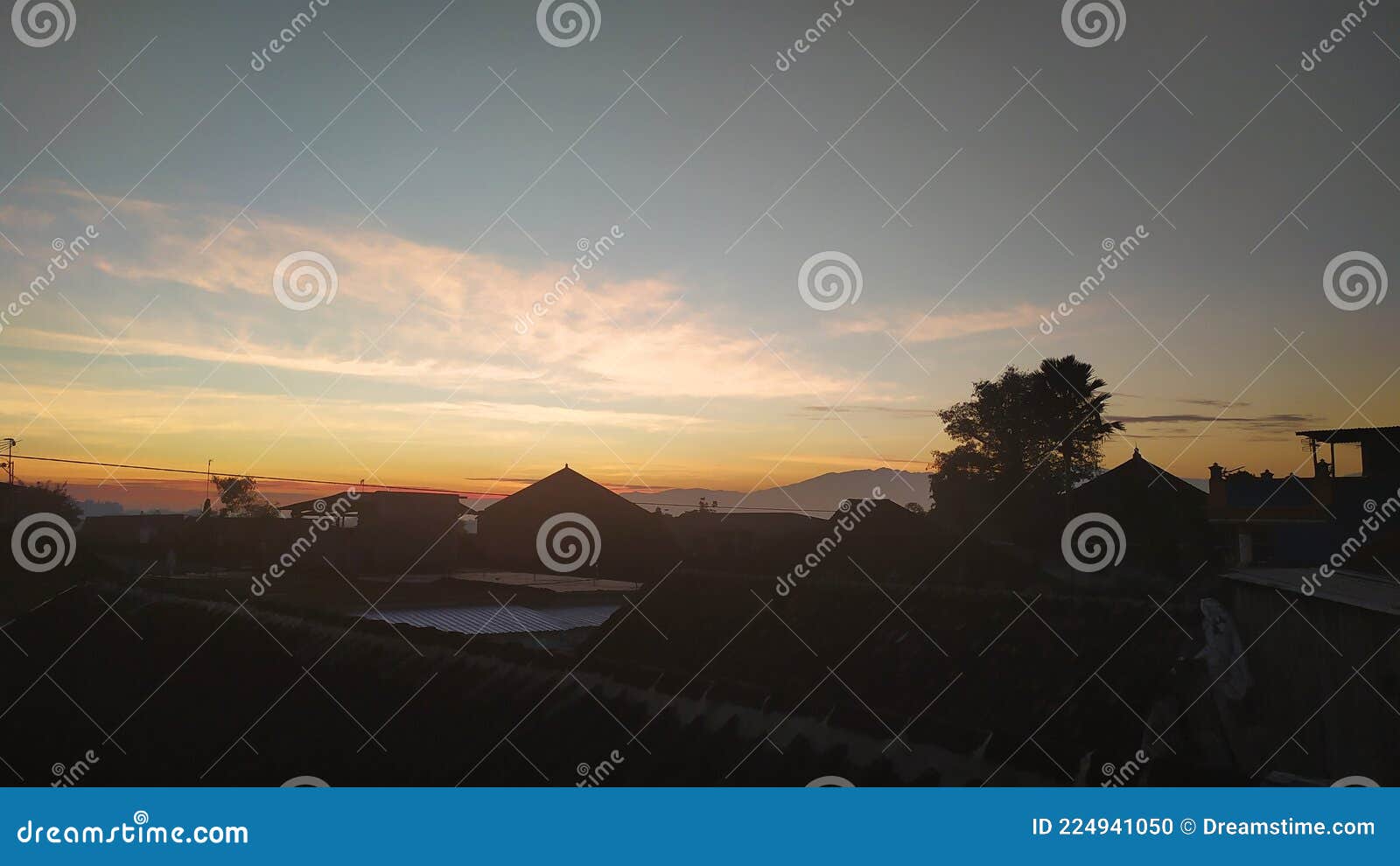 Morning view in my village stock photo. Image of view - 224941050