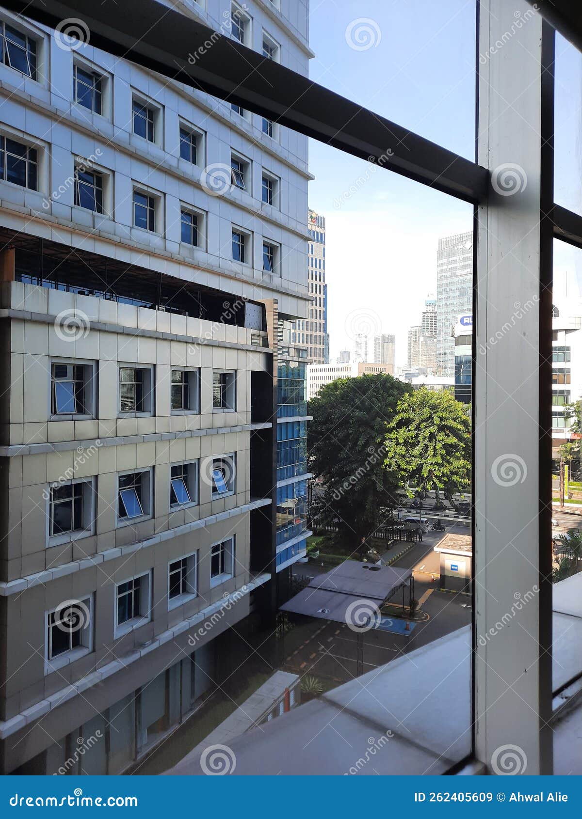 A Morning View from Office Window Stock Image - Image of property ...