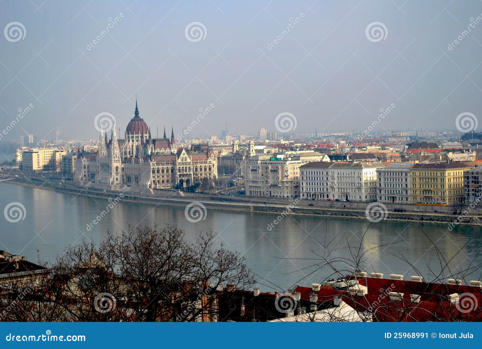 Morning View Over the Rooftops of Budapest Stock Image - Image of ...