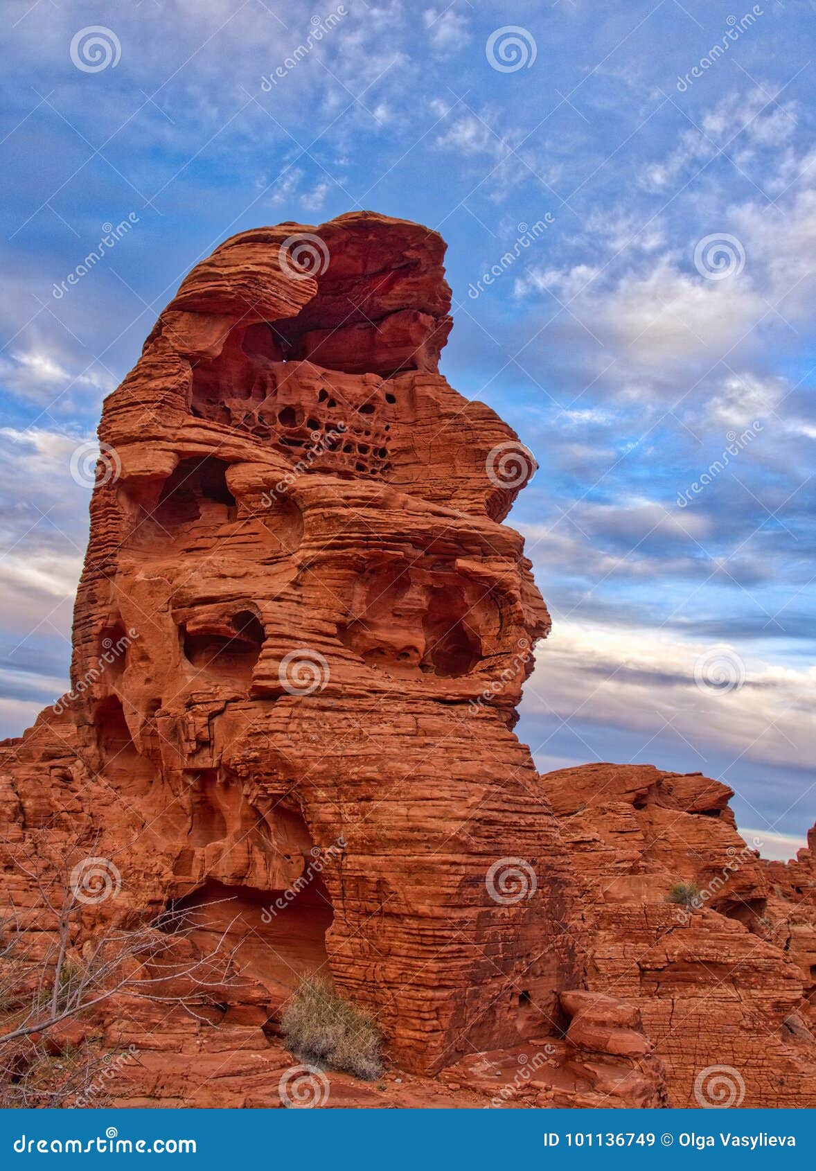 Red Rock Structure in Valley of Fire, Nevada, USA Stock Image - Image ...
