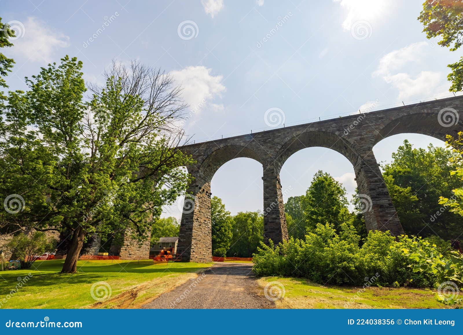Morning View of the Starrucca Viaduct Stock Photo - Image of oldest ...