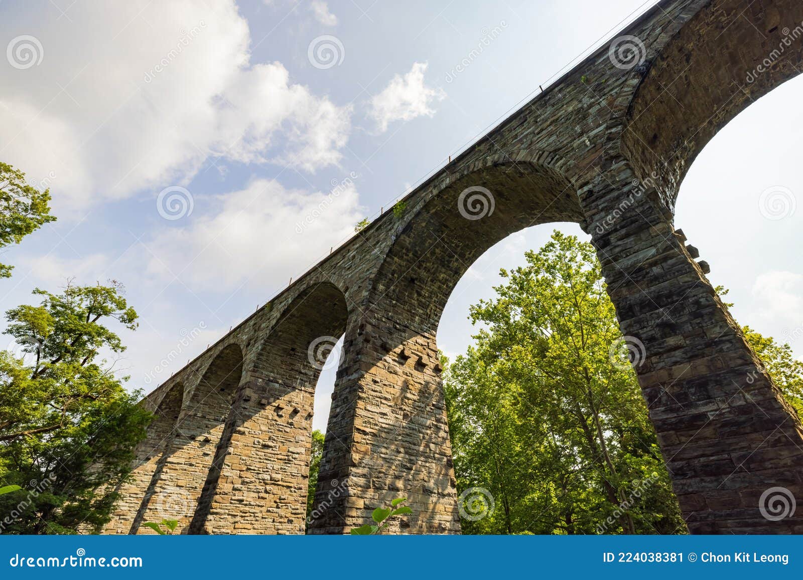 Morning View of the Starrucca Viaduct Stock Image - Image of 2021 ...