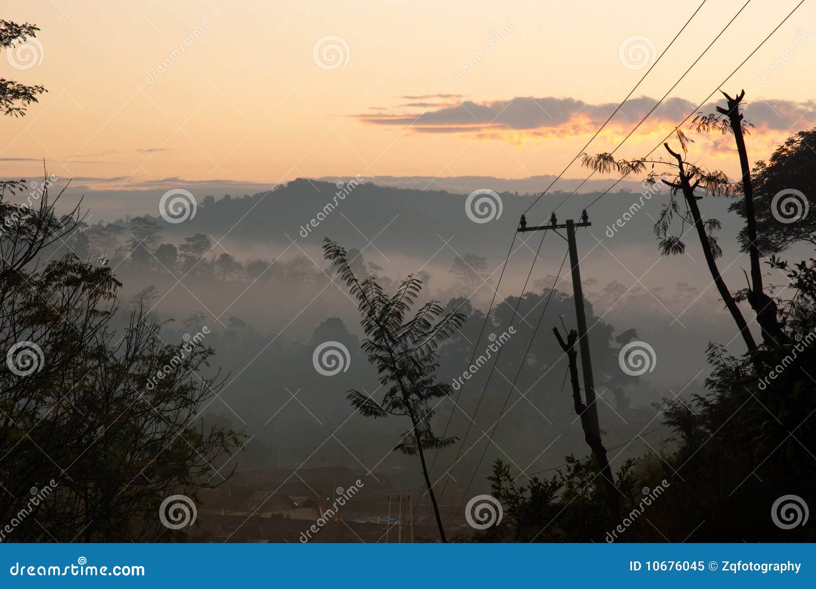 Morning Village stock image. Image of spectacular, country - 10676045