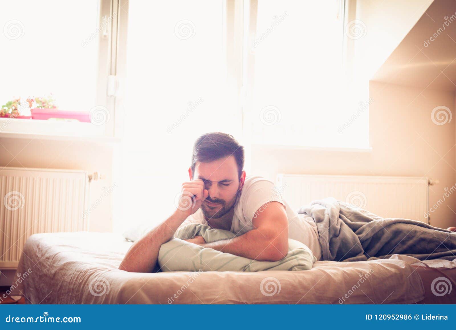 It is Morning, Wake Up Man. Stock Photo - Image of human, relax: 120952986