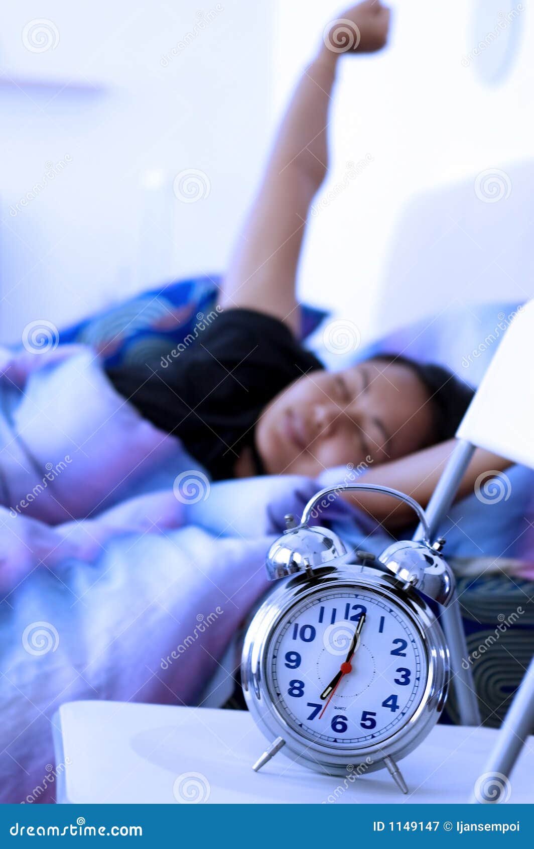 Morning wakeup stock image. Image of seven, home, house - 1149147