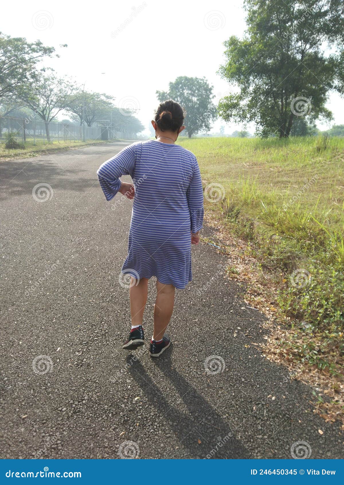 Morning Walk Around the House Stock Image - Image of house, morning ...