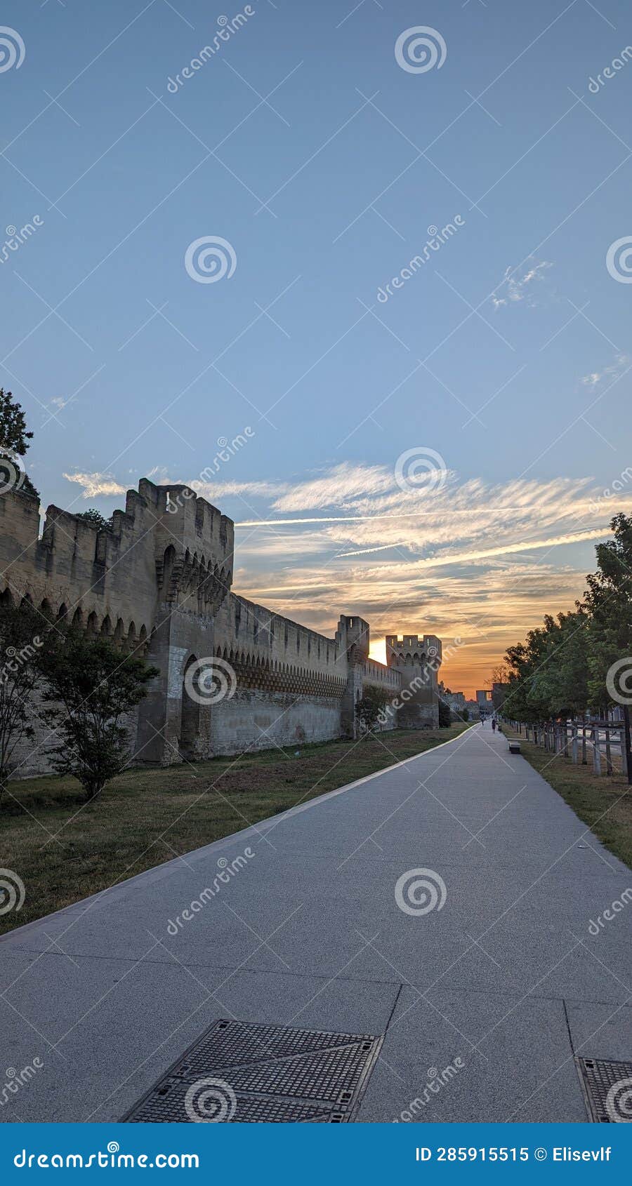 A Morning Walk View with a Bleu Sky Stock Image - Image of bluesky ...