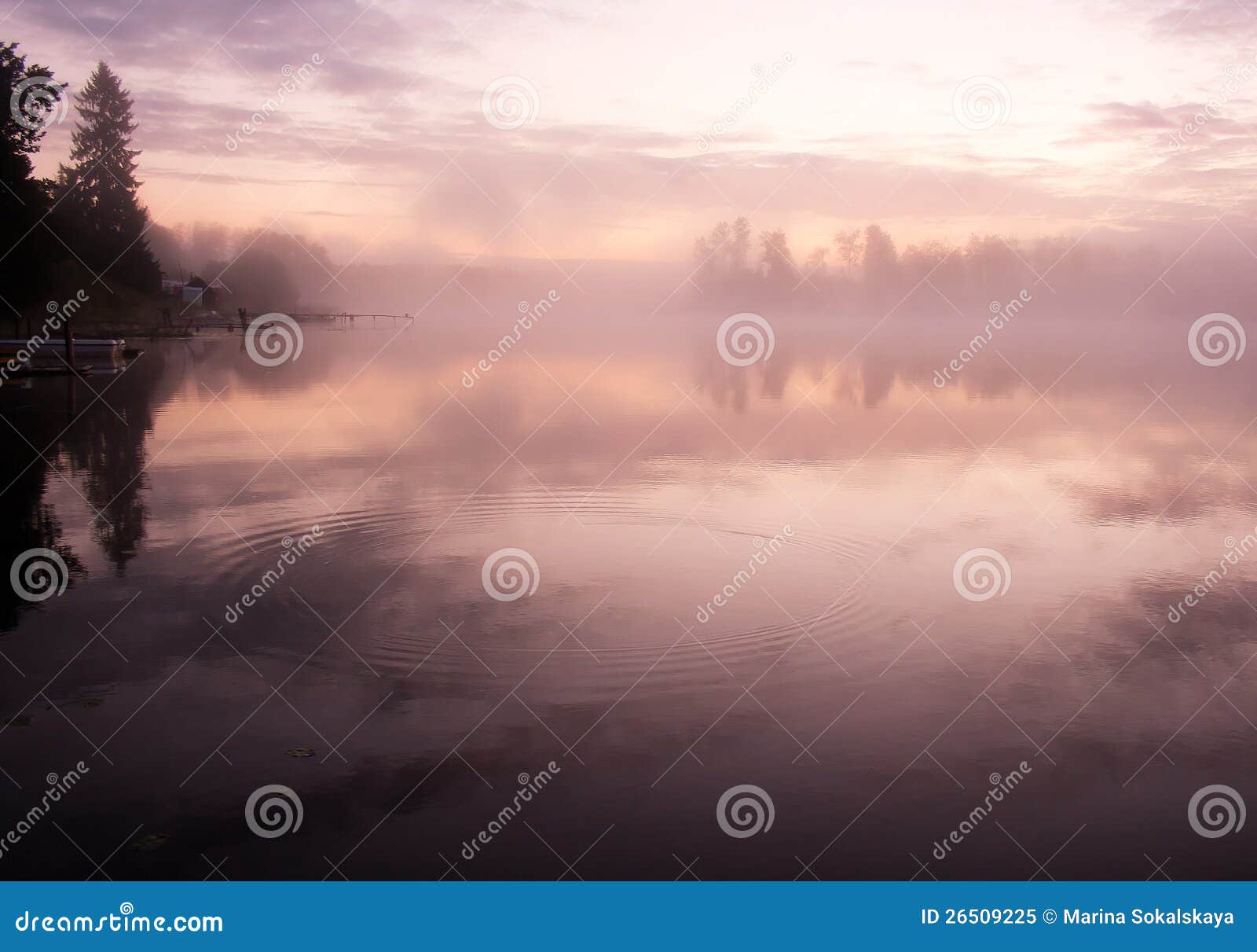 Morning water fog sky stock image. Image of reflection - 26509225