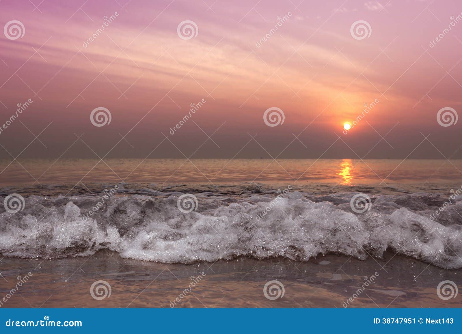 Morning wave stock image. Image of scene, ocean, skyline - 38747951